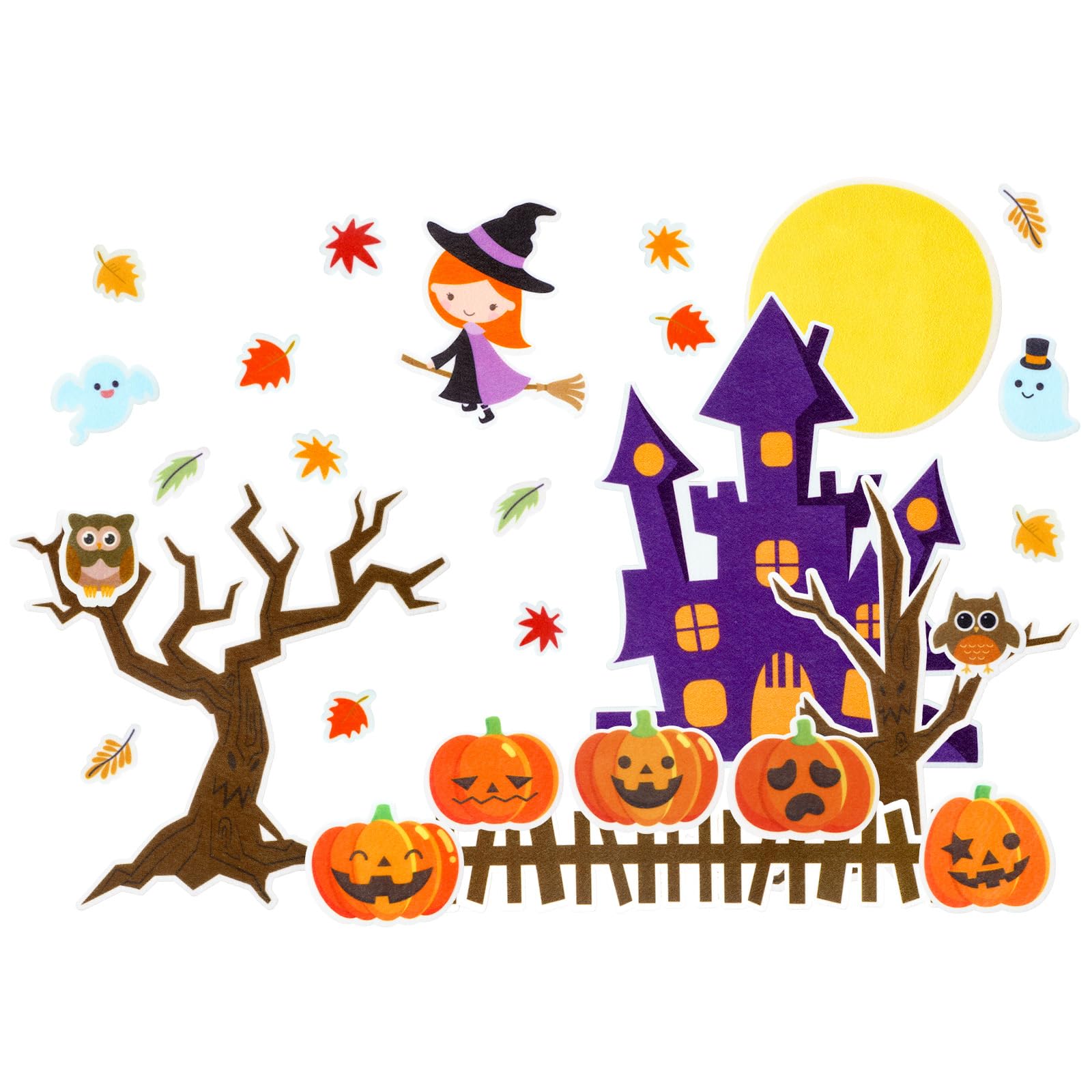 Amazon.com: HunnmingRe 28 Pcs Halloween Felt Five Pumpkins Crafts ...