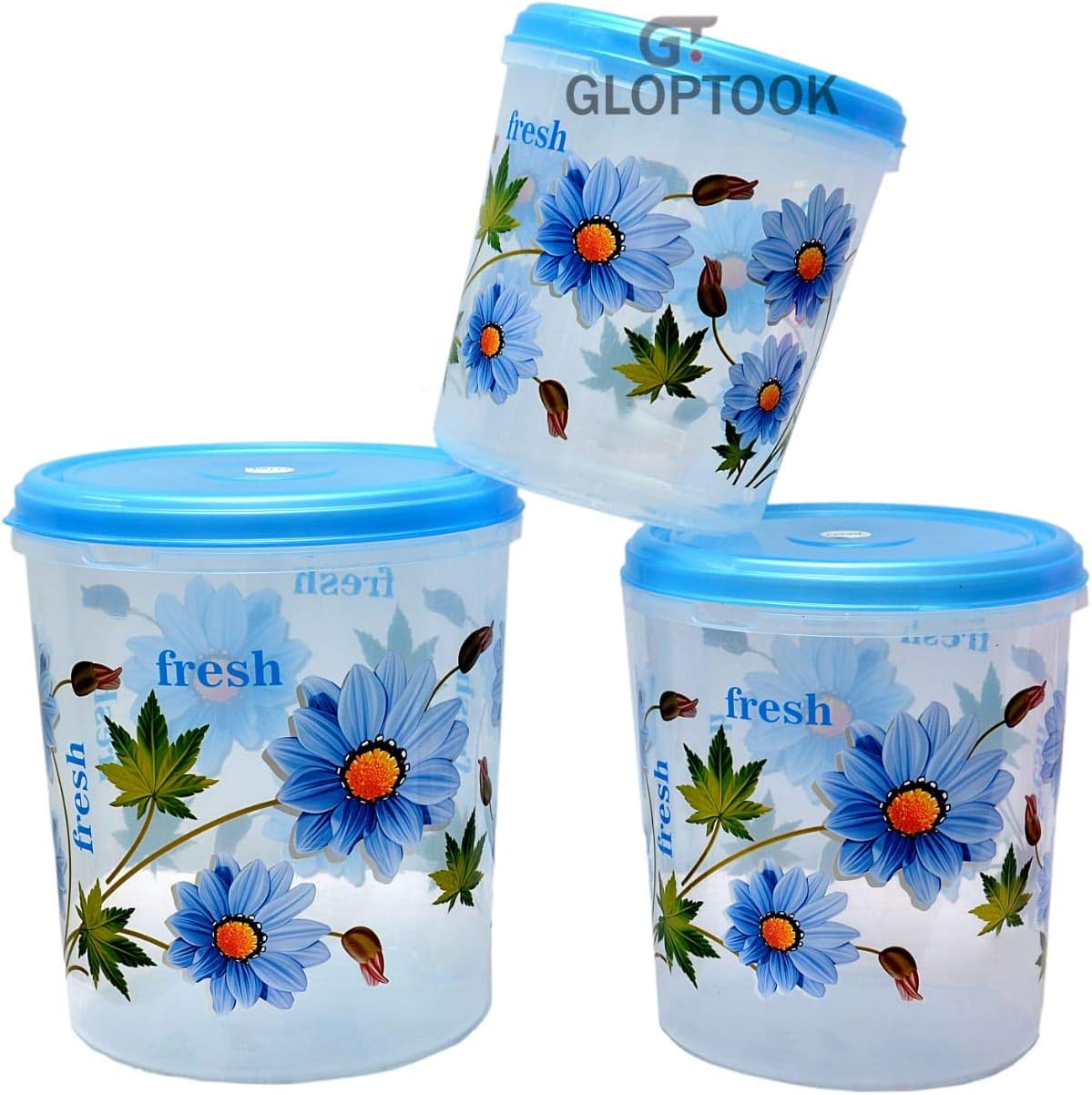 Cello Hi Fresh Safe Plastic Big Container, 3 PC (Capacity - 7ltrs ...