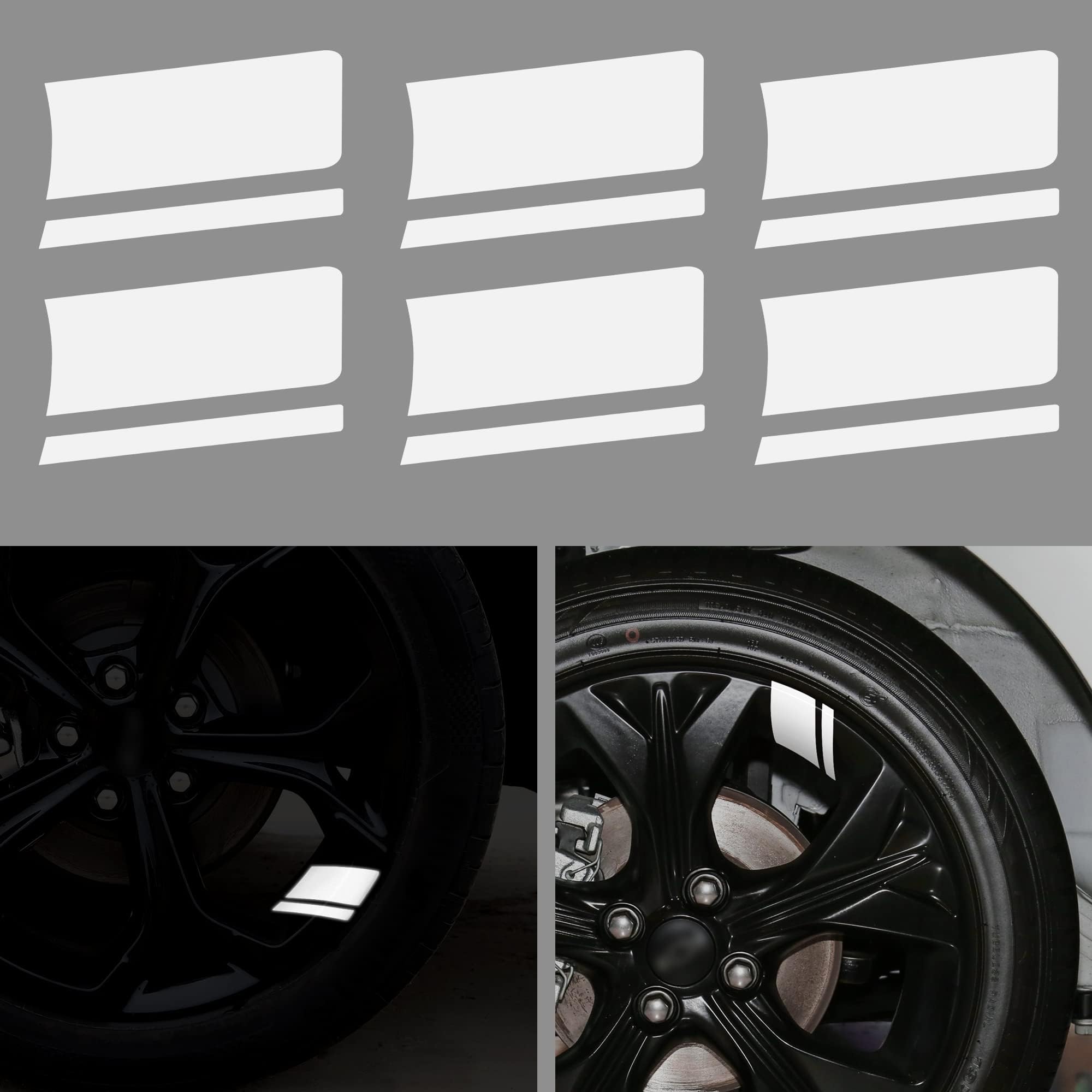 Amazon.com - TOMALL 8Pcs Sport Emblem Reflective Stickers for Car ...