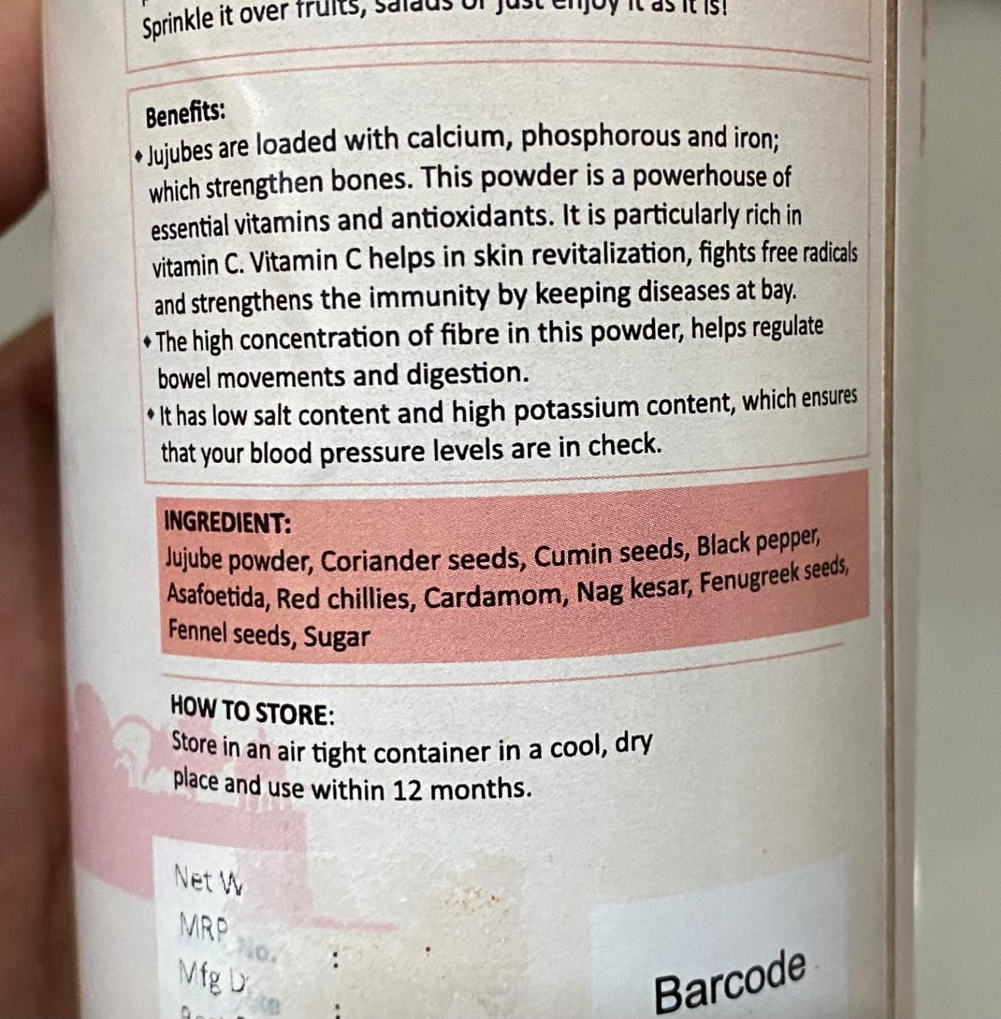 Two & A Bud Borkut Powder 250g | Borkut Churan | Indian Jujube Powder ...