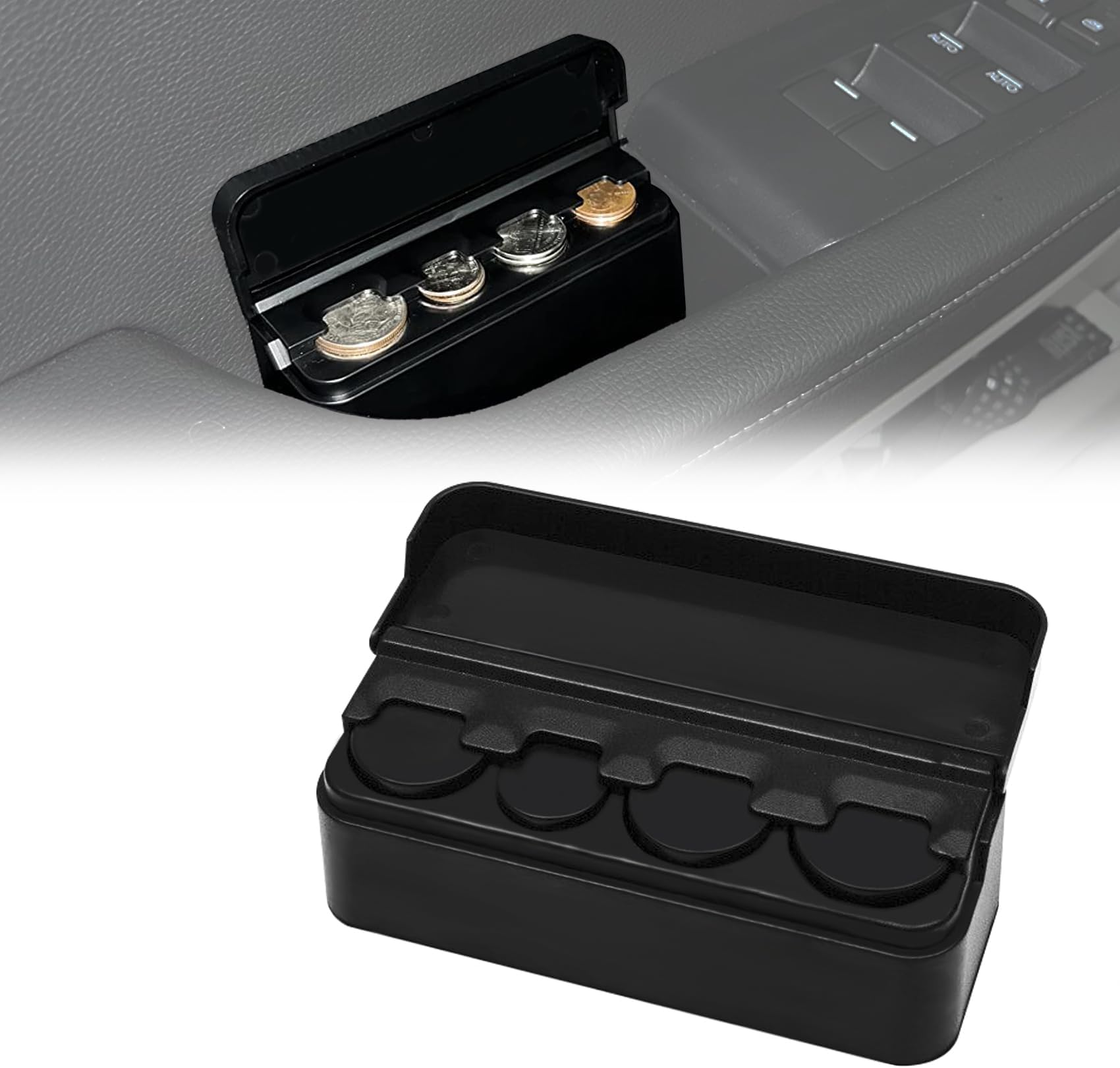 Amazon.com: WINUERK Coin Holder for Car, Large Capacity Change Holder ...