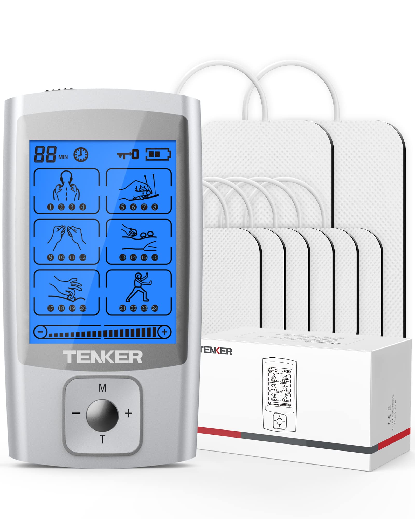 Buy TENKER TENS EMS Unit Muscle Stimulator 24 Modes TENS Machine For Buy TENKER TENS EMS Unit Muscle Stimulator 24 Modes TENS Machine For