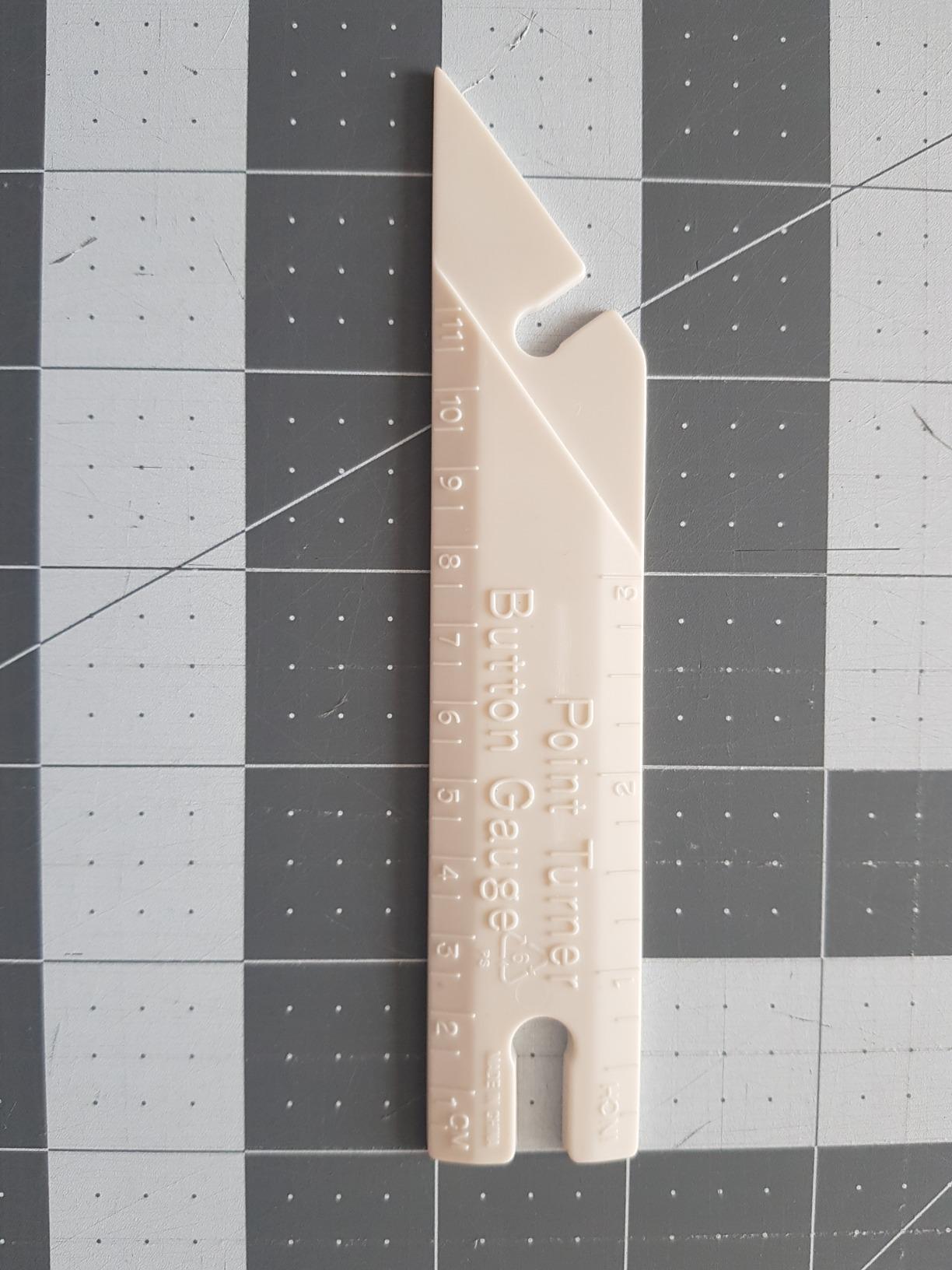 Hemline H274 Plastic Point Turner Sewing Tool with Button Gauge ...