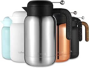 Amazon.com: Lafeeca Thermal Coffee Carafe - Tea Pot for Keeping Hot & Iced Cold - Water Pitcher ...