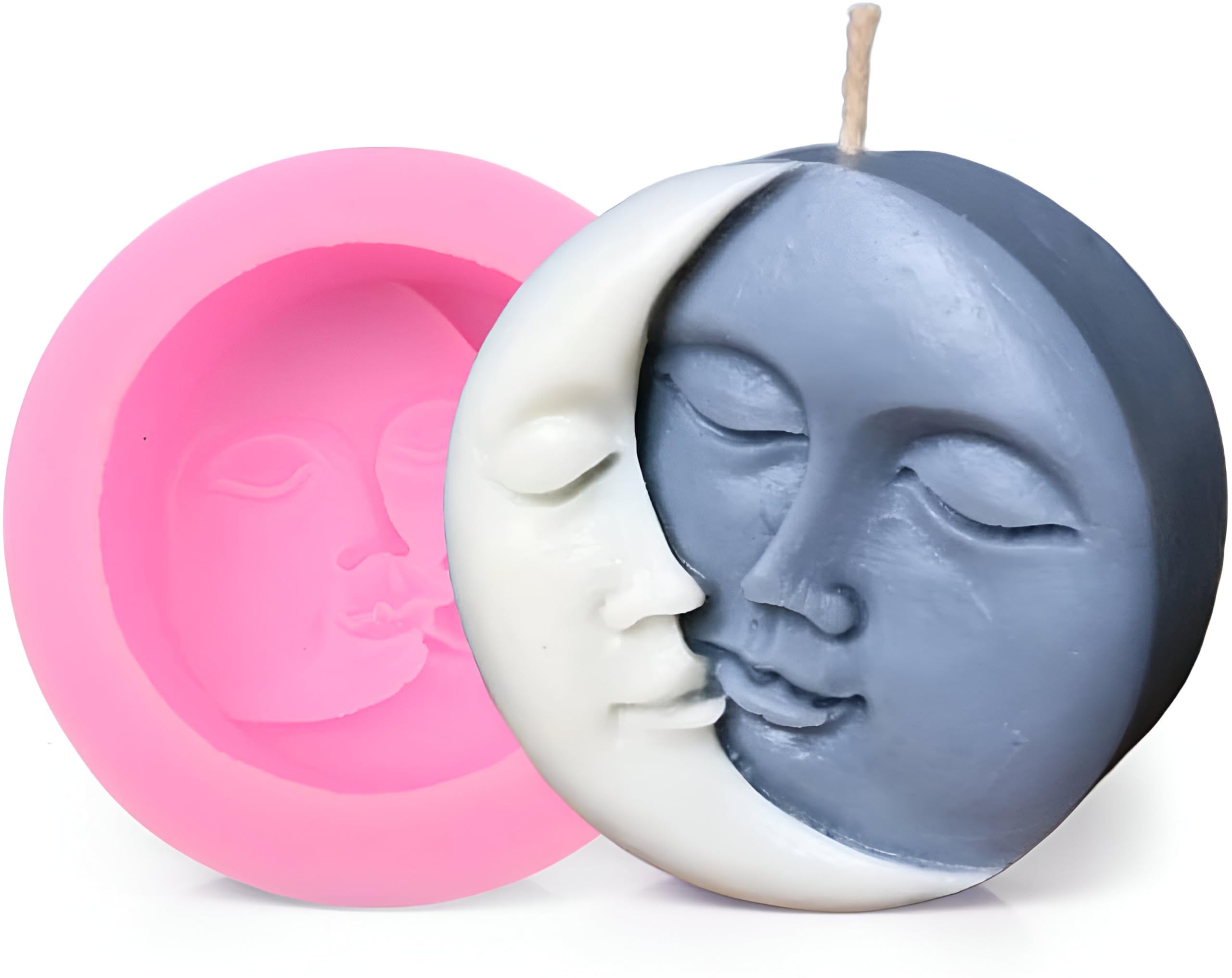 Amazon.com: Magical Sun & Moon Delight: 3D Silicone Mold - Handcraft ...