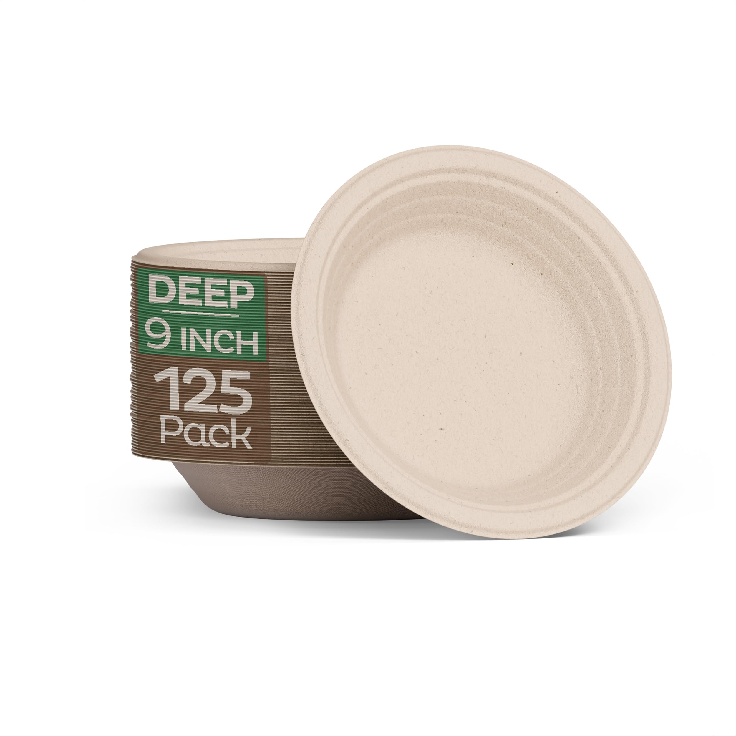 Amazon.com | Deep Dish Paper Plates, Heavy Duty Disposable Dinner ...