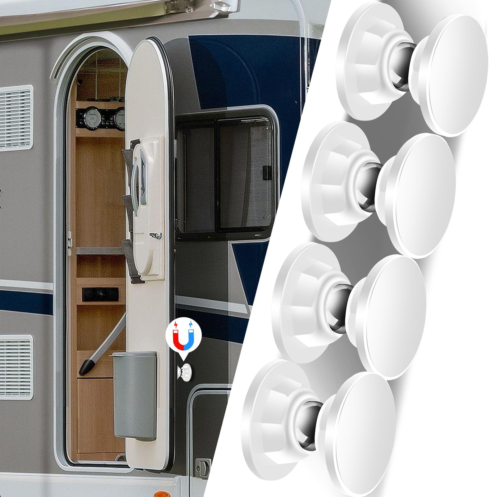 Amazon.com: Sissinda Magnetic Door Catch, RV Door Holder Baggage Door ...