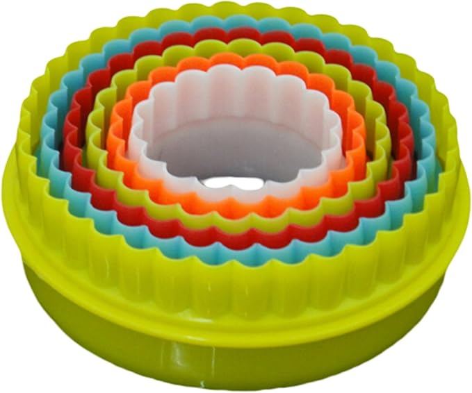 Amazon.com: NELPLA Two Side Round Cookie Cutters,Biscuit Cutters and ...