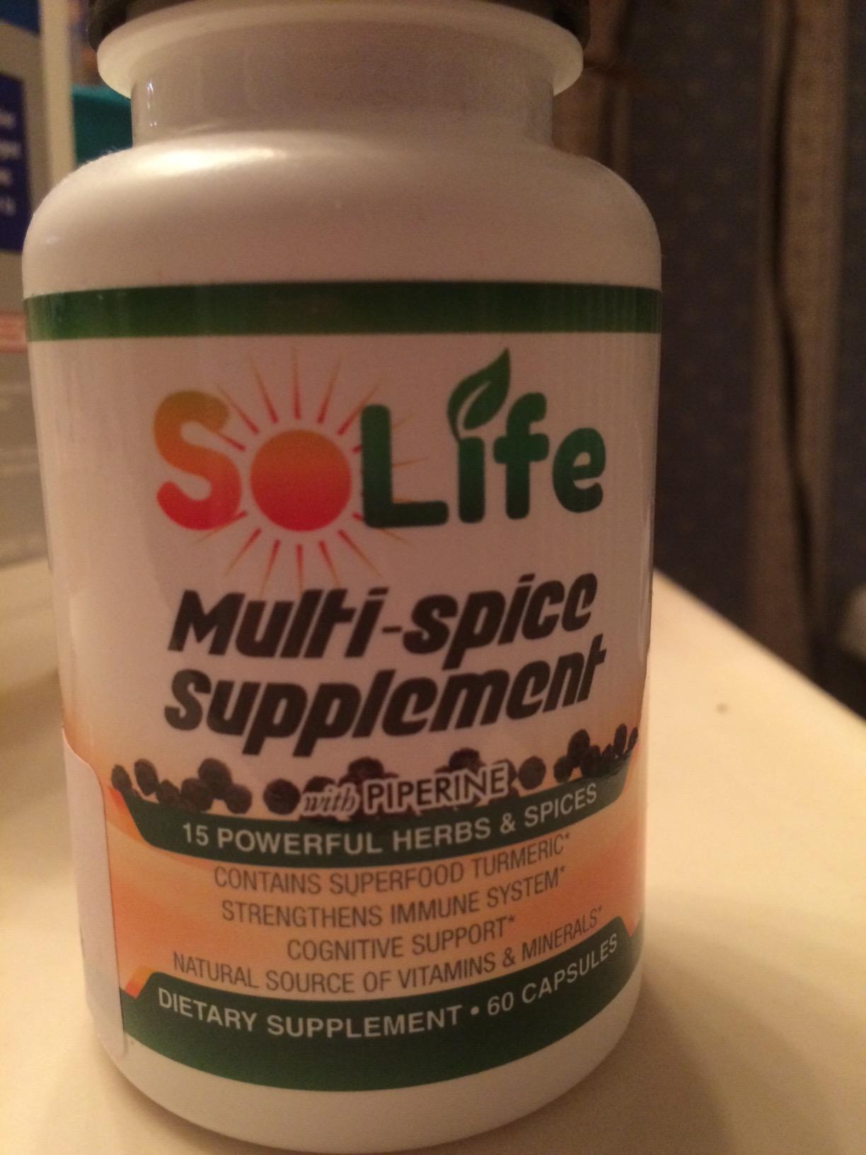 Amazon.com: Multi-spice Supplement - Ginger Turmeric Supplement, Black ...