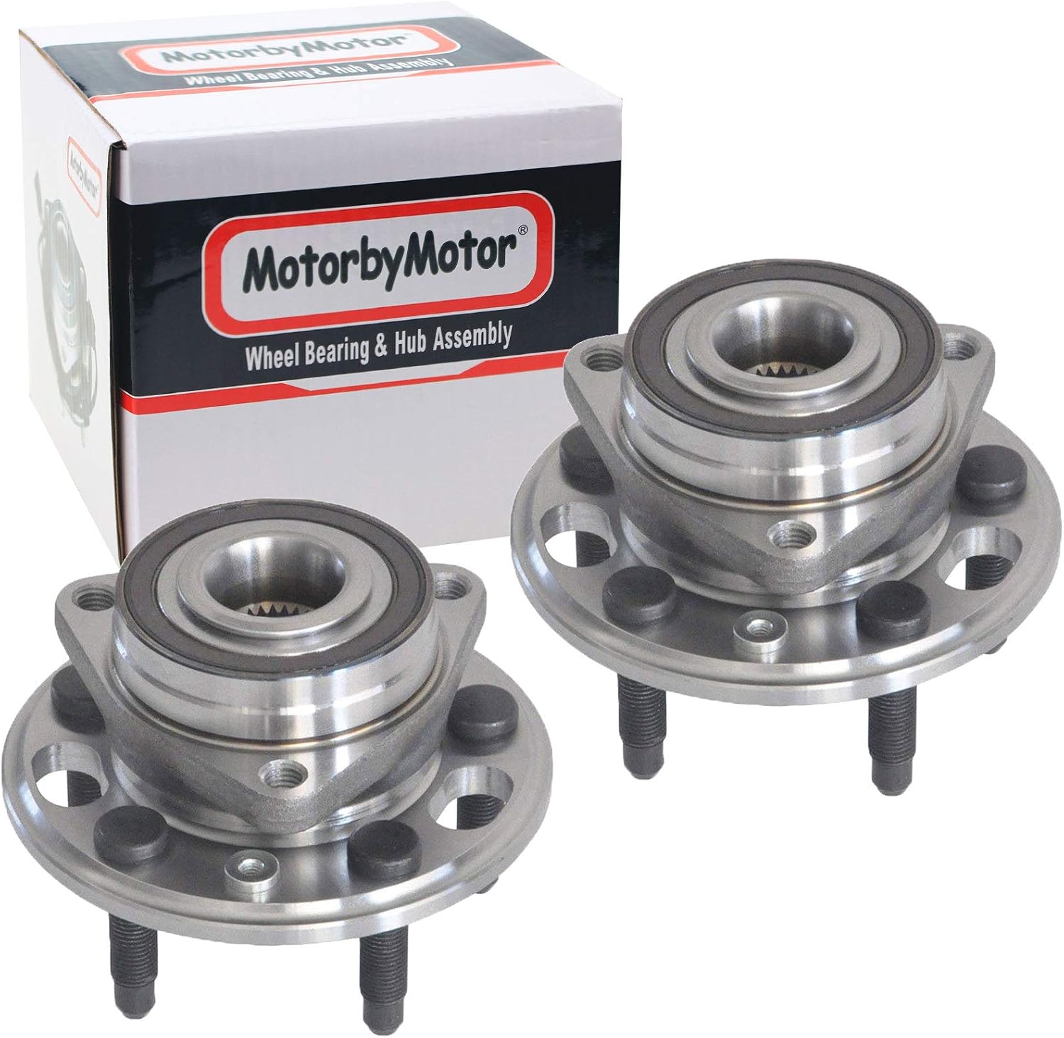 Amazon.com: MotorbyMotor 513288 Front Rear Wheel Bearing and Hub ...