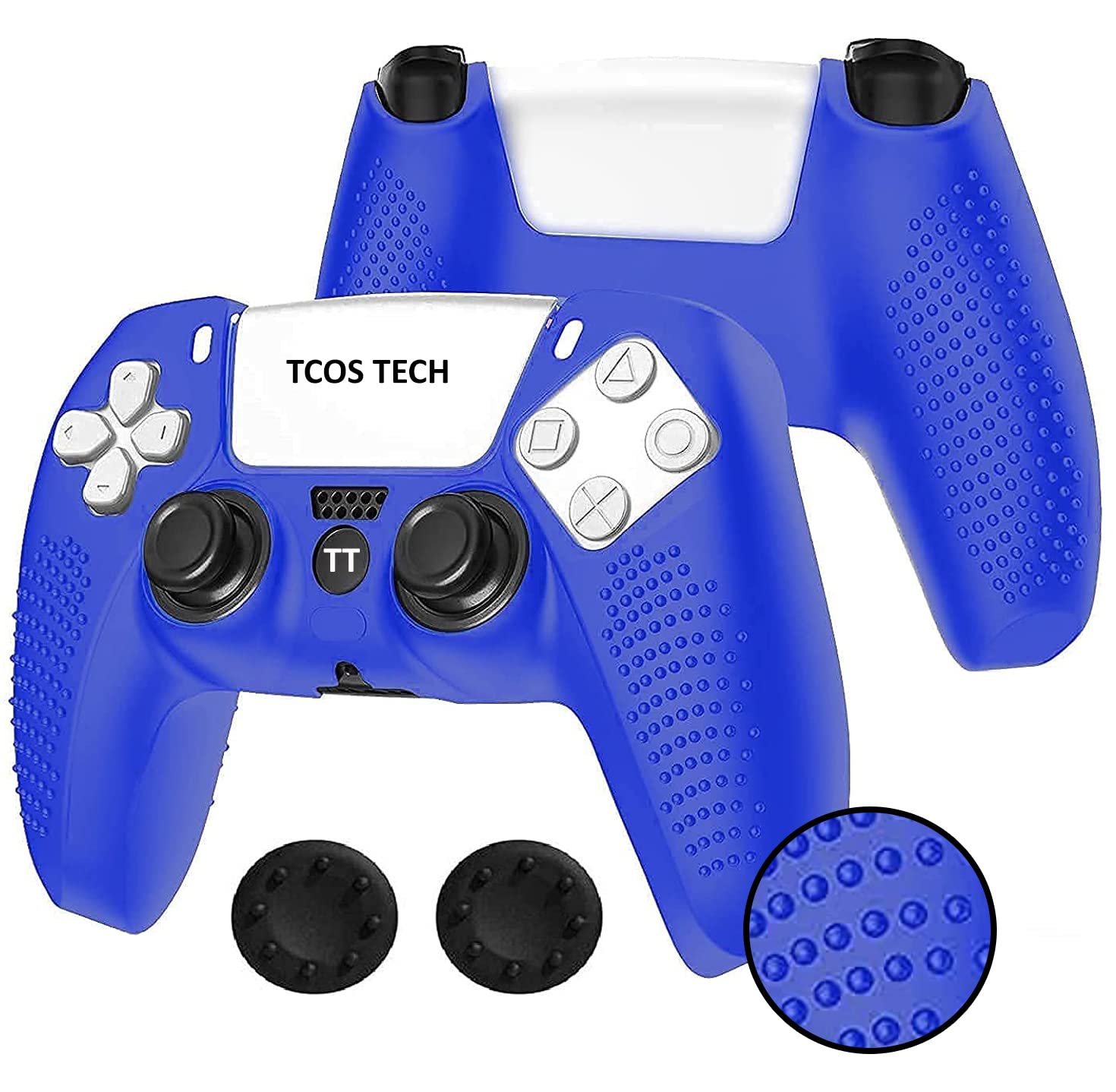 TCOS TECH PS5 Controller Silicone Cover Anti Slip Ultra Grip Protective ...