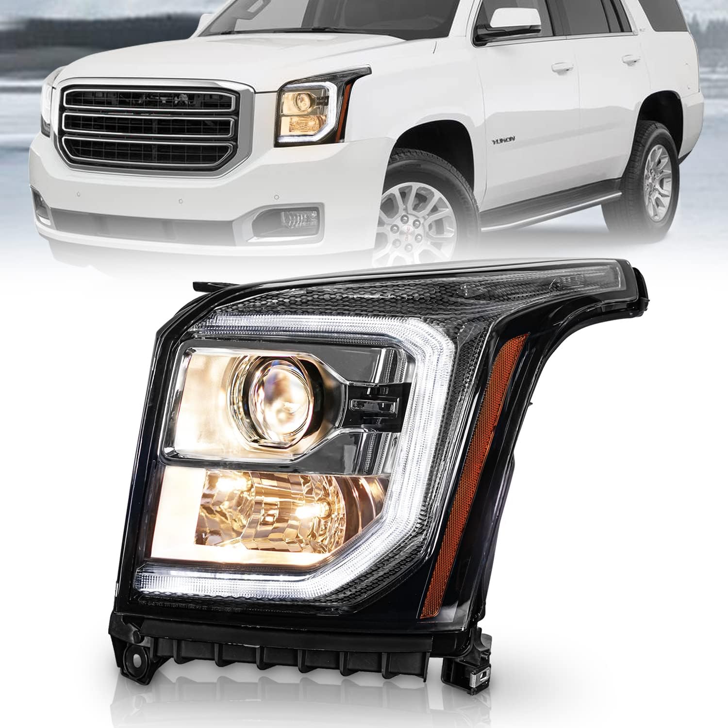 Amazon.com: Archaic Headlights Assembly Compatible with 2015-2020 GMC ...