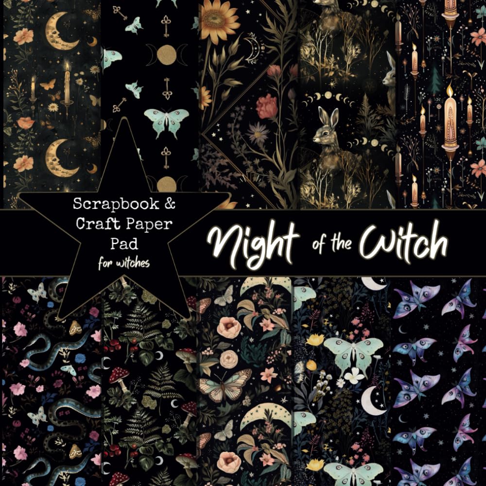 Scrapbook & Craft Paper Pad for Witches - Night of the Witch: 20 ...