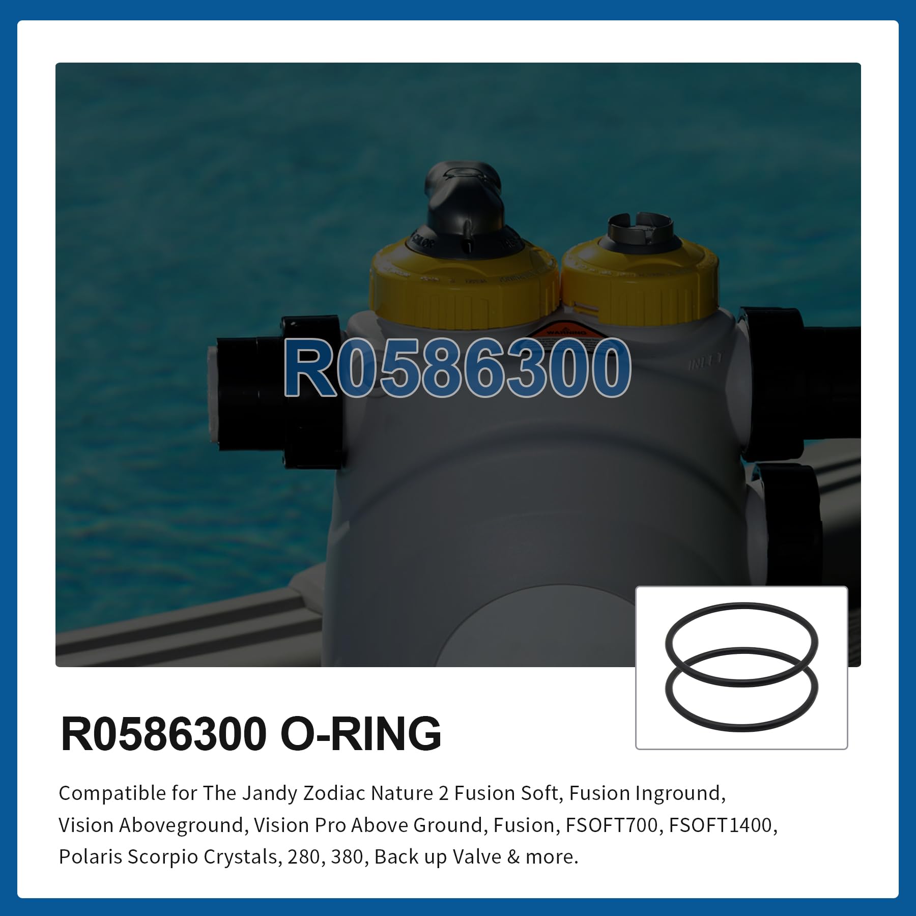 Snapklik.com : R0586300 Large Collar O-Rings For Zodiac Nature 2 Fusion ...