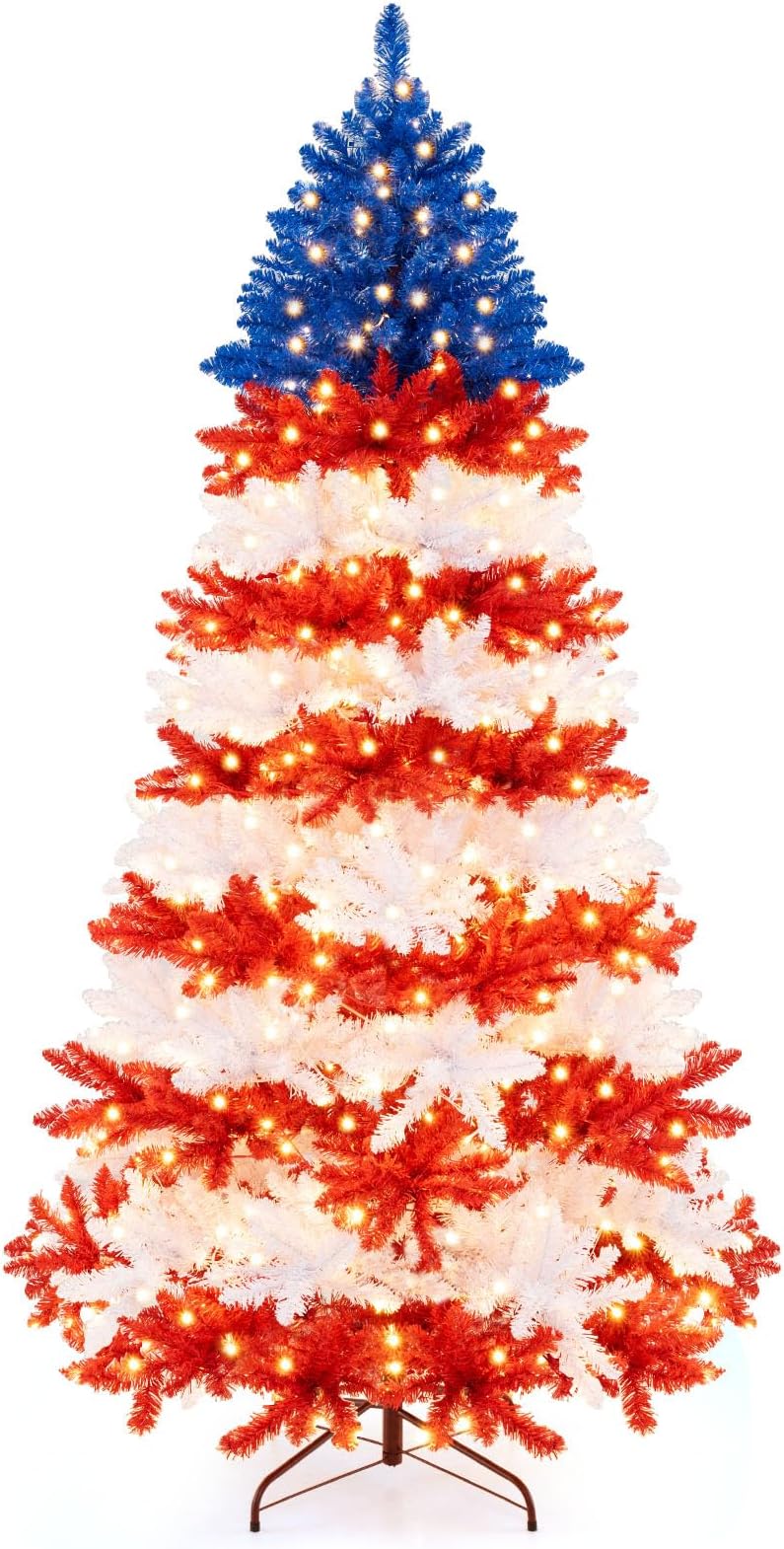Amazon.com: Tree Buddees Red White and Blue Patriotic Christmas 4 Foot ...