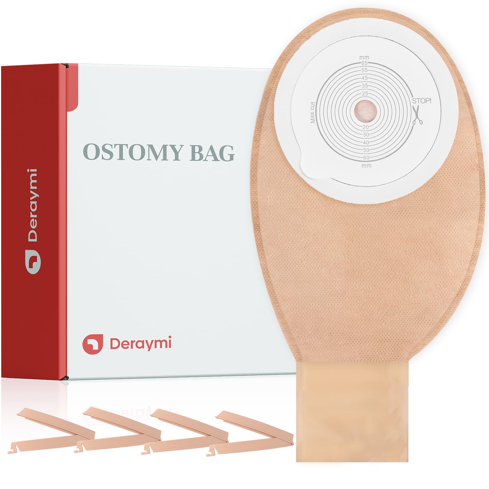Amazon.com: DERAYMI 20 PCS Colostomy Bags Ostomy Supplies One Piece ...