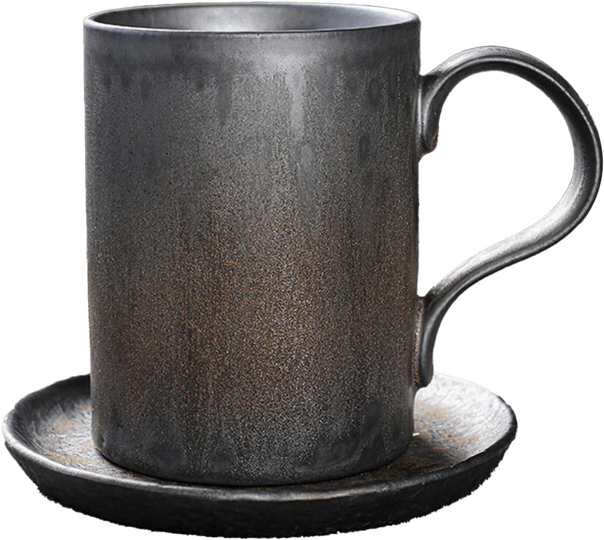 Amazon.com | 230/330ml Vintage Coffee cup dish set Japanese rough ...