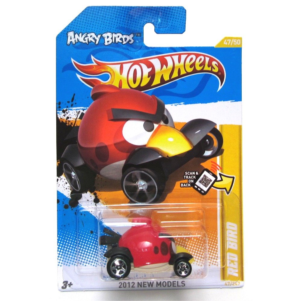 ANGRY BIRDS RED BIRD Hot Wheels 2012 New Models Series #47/50 Red Bird ...