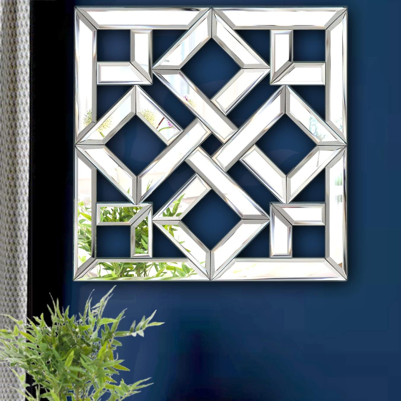 Amazon.com: DMDFIRST Arc-Shaped Decorative Wall Mirror Silver Color 14. ...