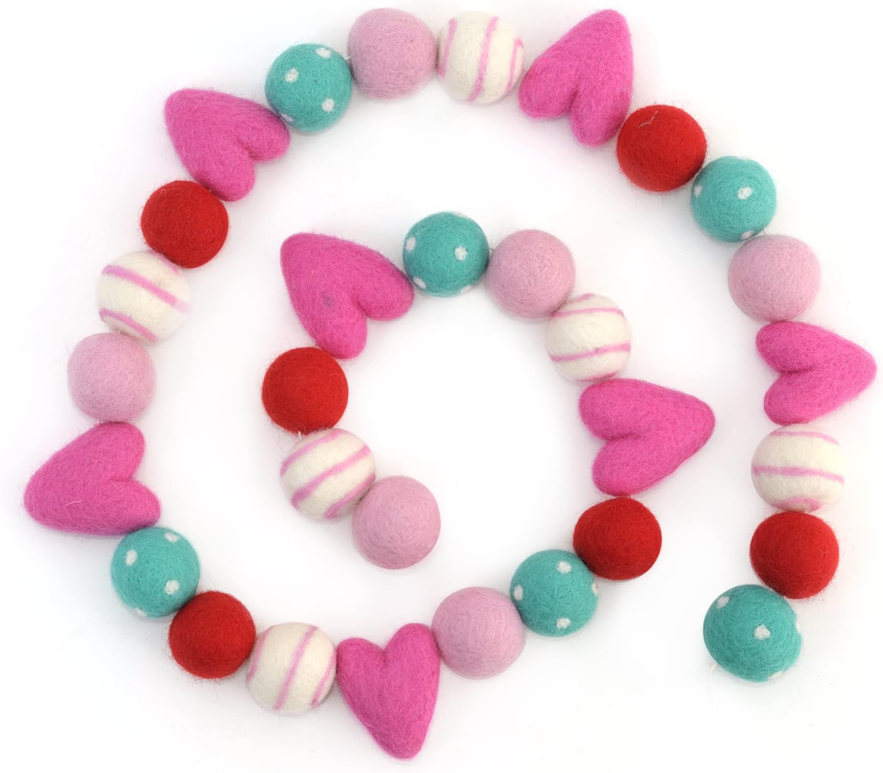 Amazon.com: Glaciart One Felt Ball & Rabbit Garland - Fun Party ...