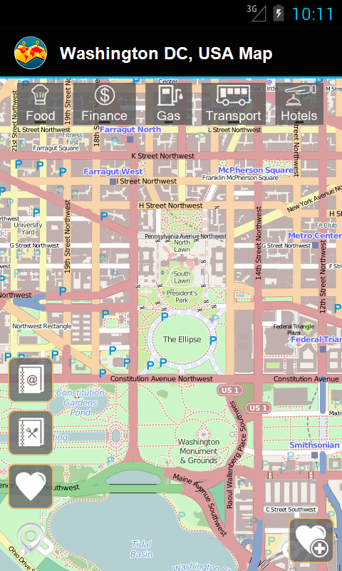 Washington DC, USA Offline Map: Mapping Services - App on the Amazon ...