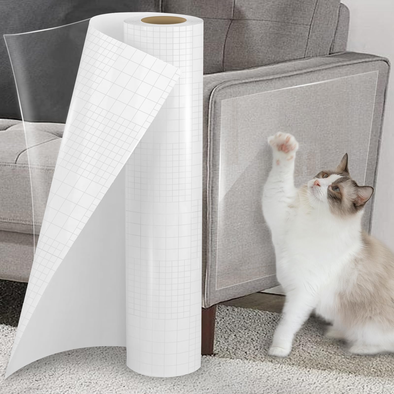 Amazon.com: HYPERTAI Anti Cat Scratch Furniture Protector, Single Side ...