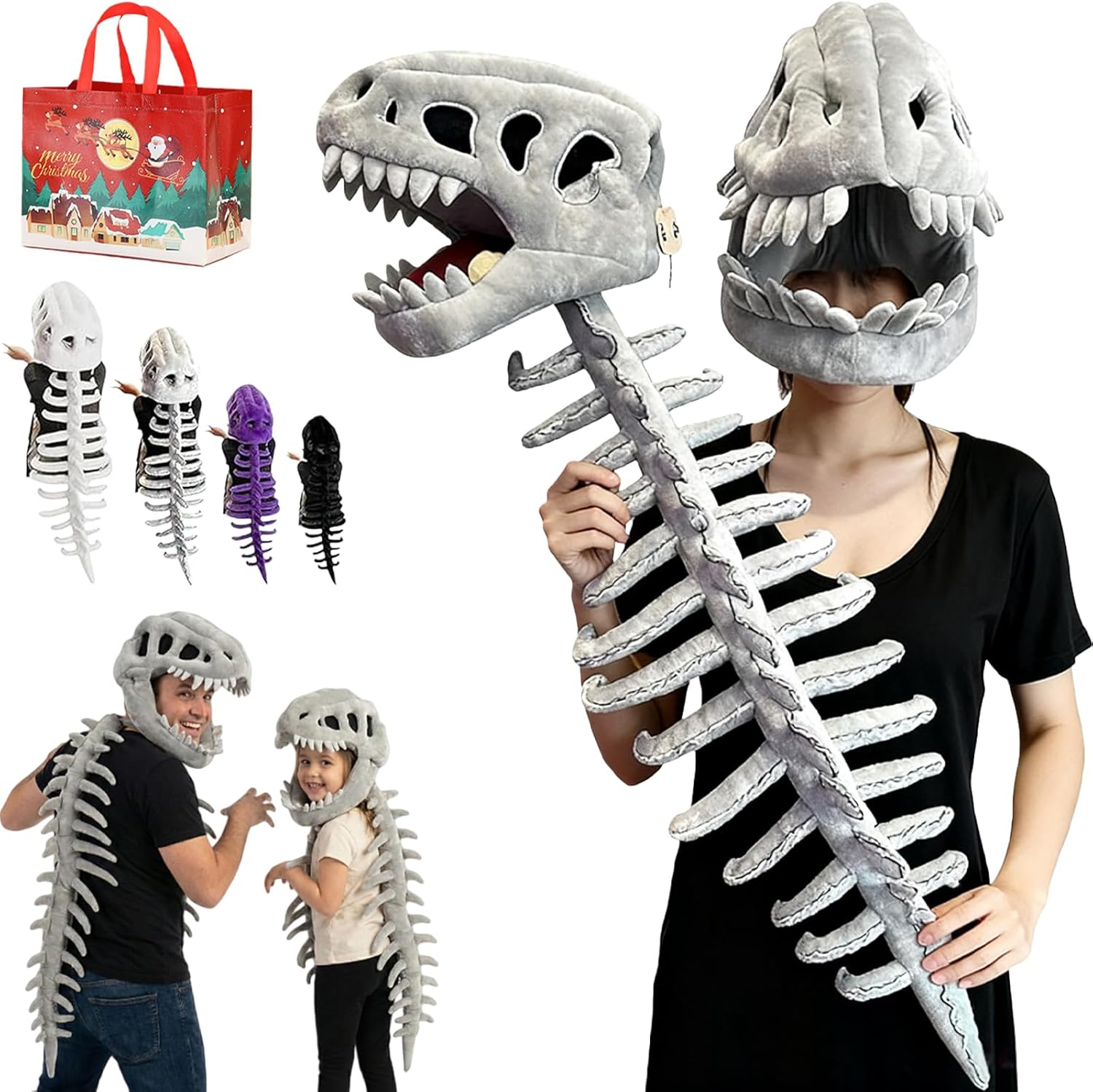 Amazon.com: YINGLUHJ Audio/Silent Silly Dino Skeleton Plush with ...