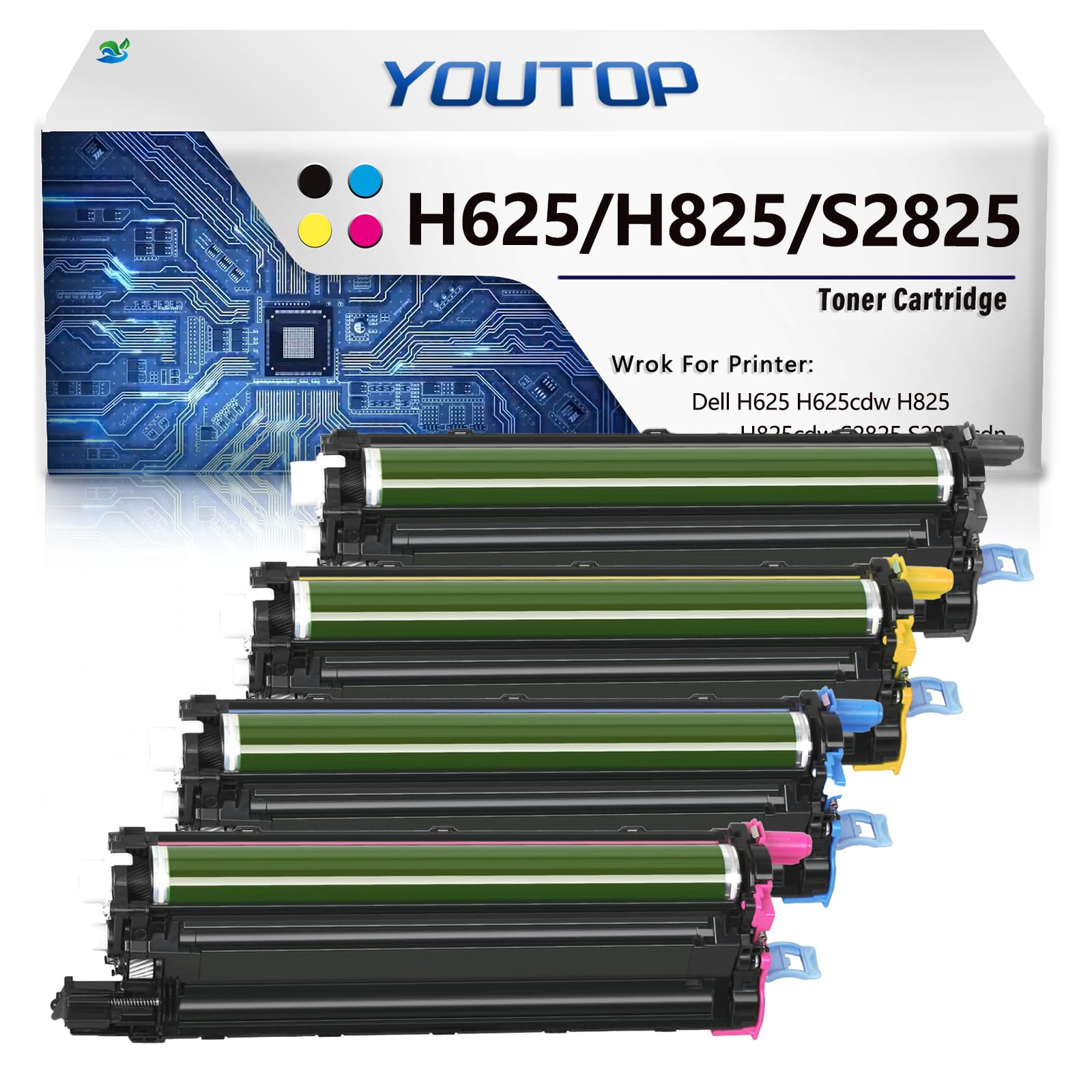 Amazon.com: YOUTOP H625/H825/S2825 Series Drum Unit Replacement for ...