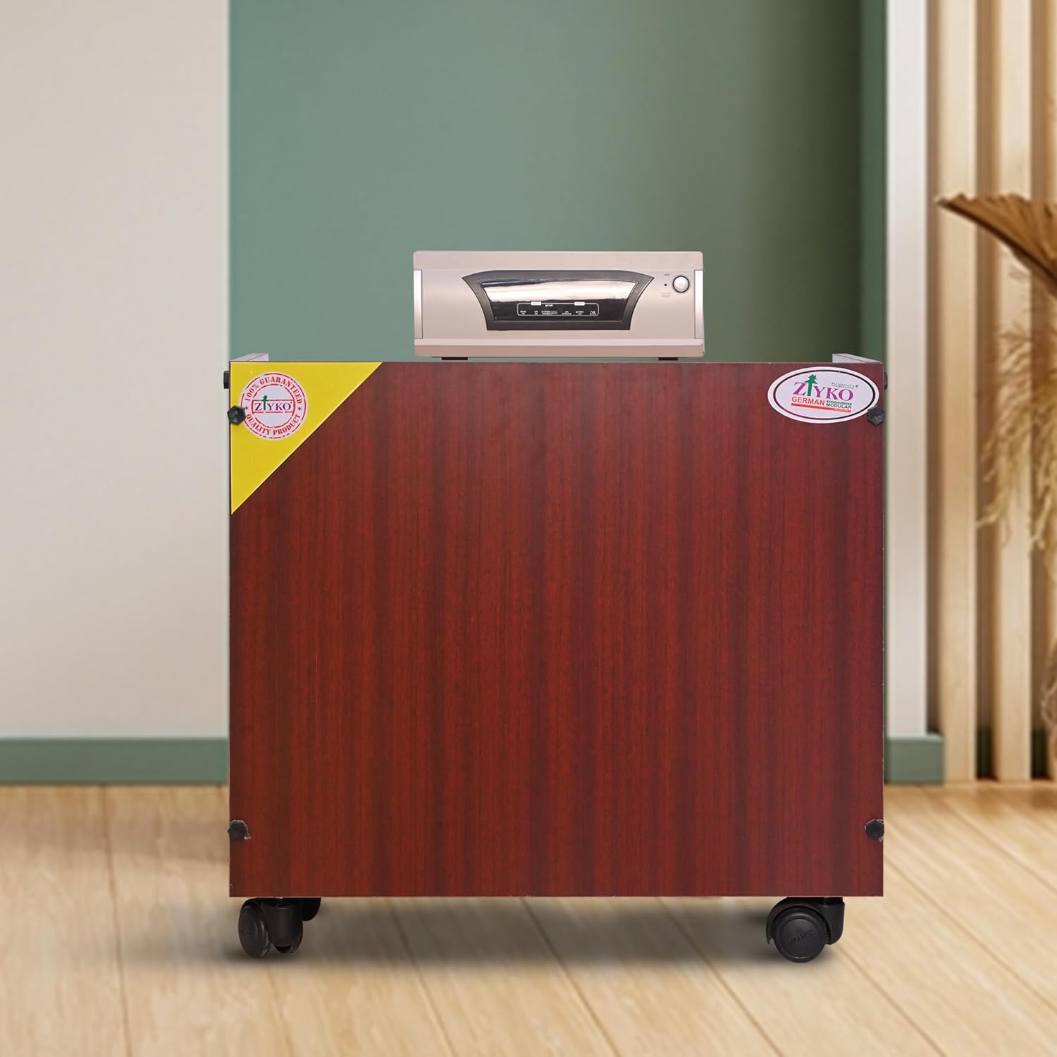 ZIYKO Wooden Inverter Battery Trolley Cabinet | Battery Box | Wooden ...