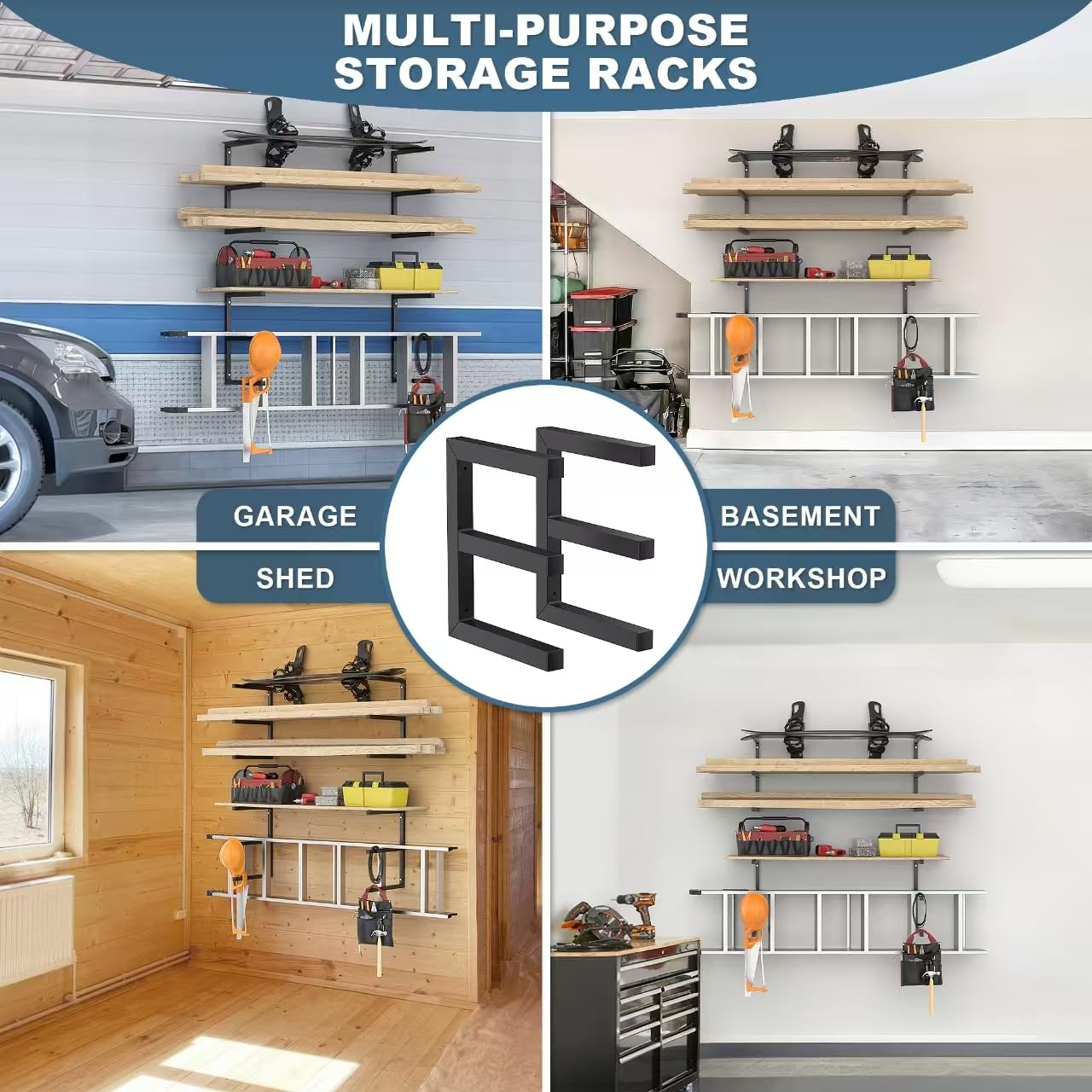 Snapklik.com : Ultrawall Lumber Storage Rack Wall Mount Wood Storage ...