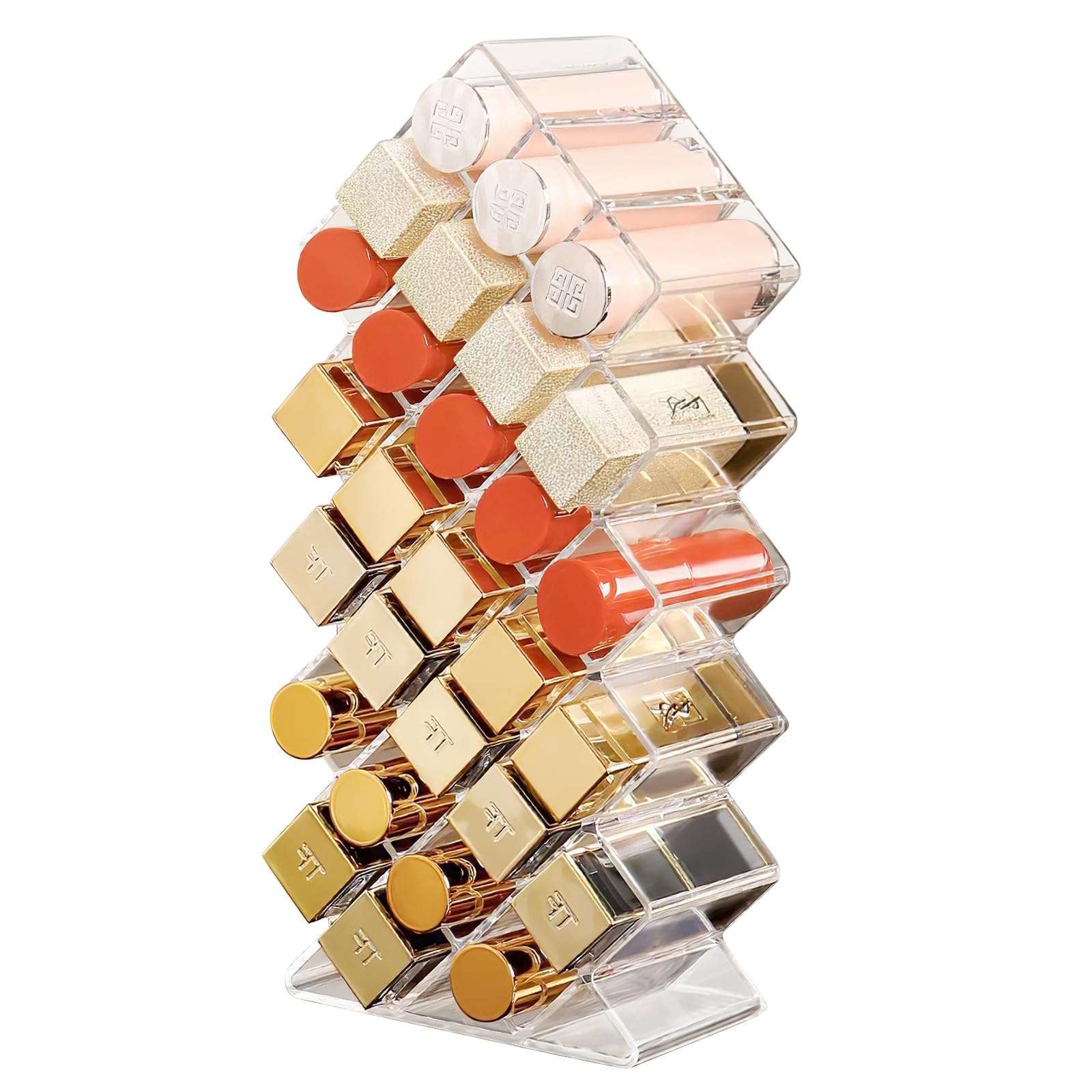 Amazon.com: LYTDMSKY Clear Lipstick Organier, Acrylic Lipstick Holder ...