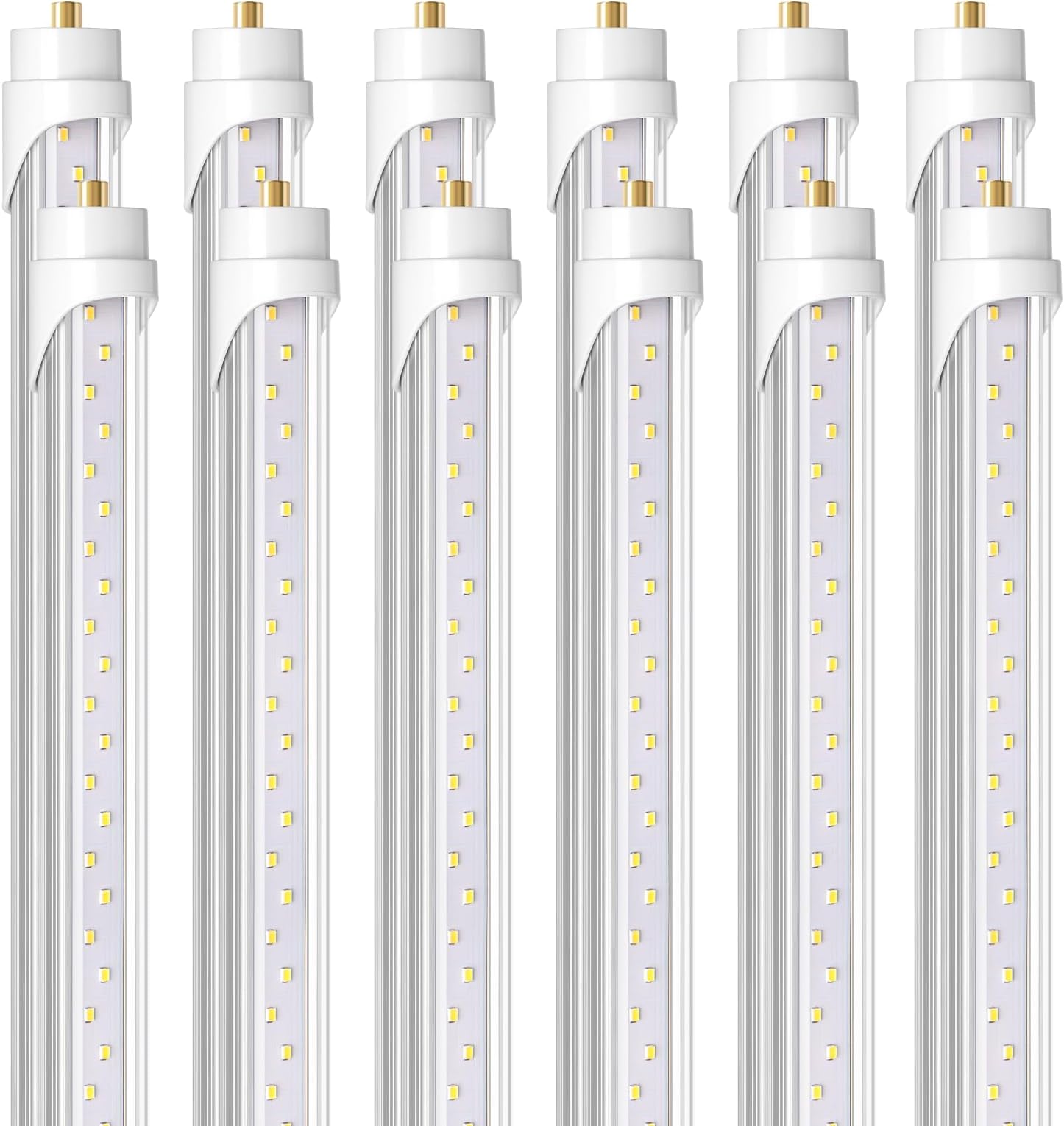 Barrina 8 Foot LED Bulbs, 44W 5500lm 6500K, Super Bright, T8 T10 T12 LED Tube Lights, FA8 Single ...