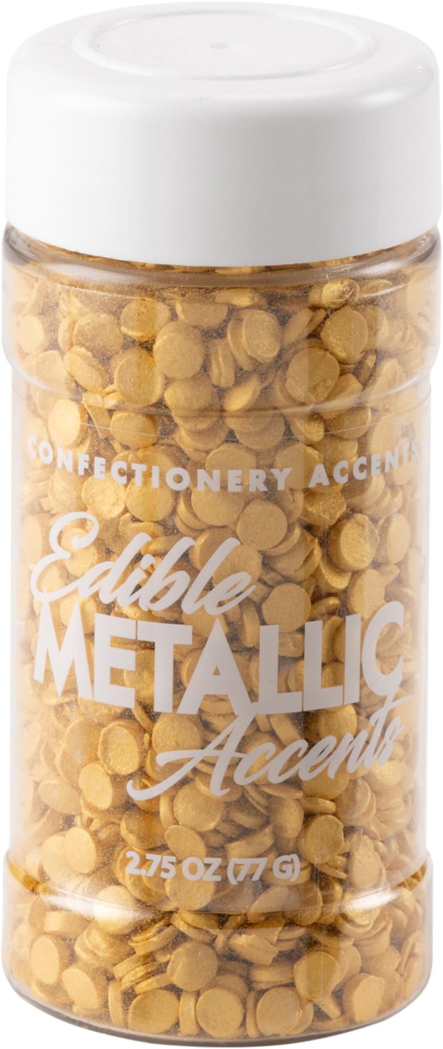 Amazon.com: GOLD EDIBLE METALLIC ACCENTS - SEQUINS SPRINKLES-Dairy Free ...