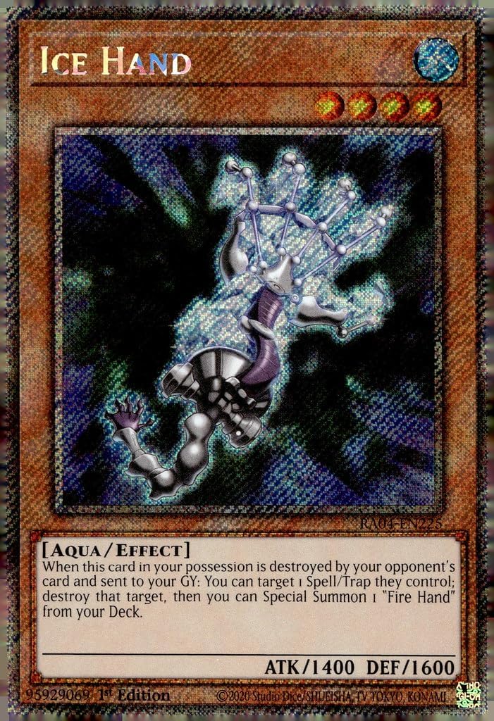 Amazon.com: Ice Hand (Quarter Century Secret Rare) - RA04-EN225 ...