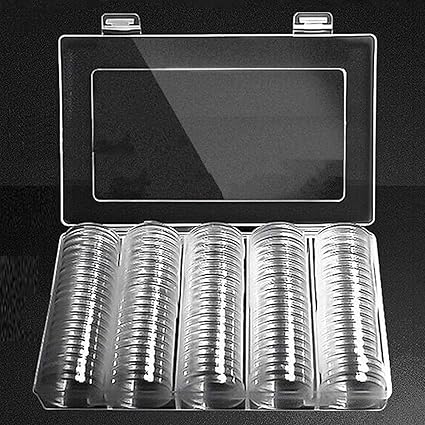 Amazon.com: Silver Dollar Coin Holder 30mm Coin Capsule for All Coins ...