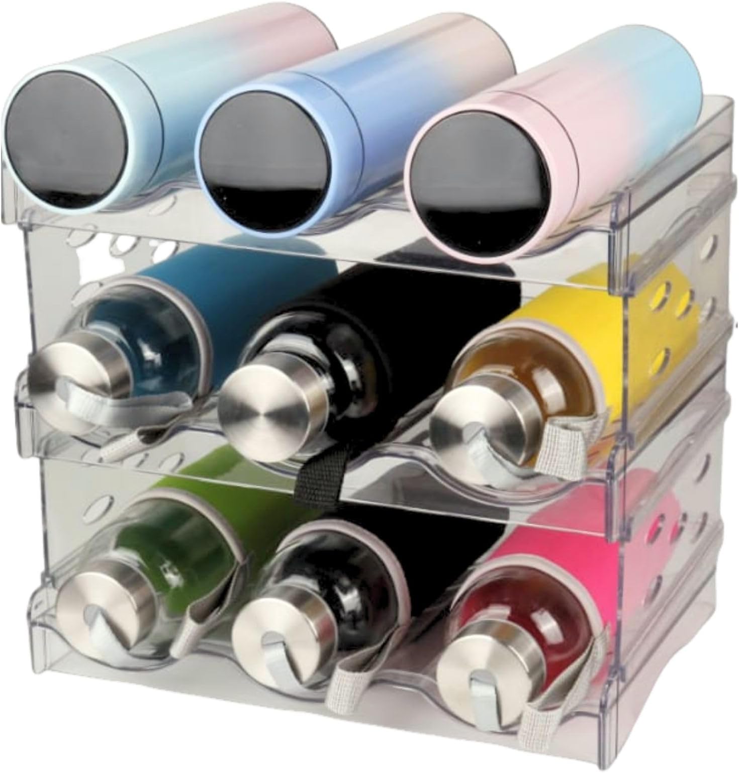 Amazon.com: Water Bottle Organizer, Water Bottle Holder, Bottle Rack ...