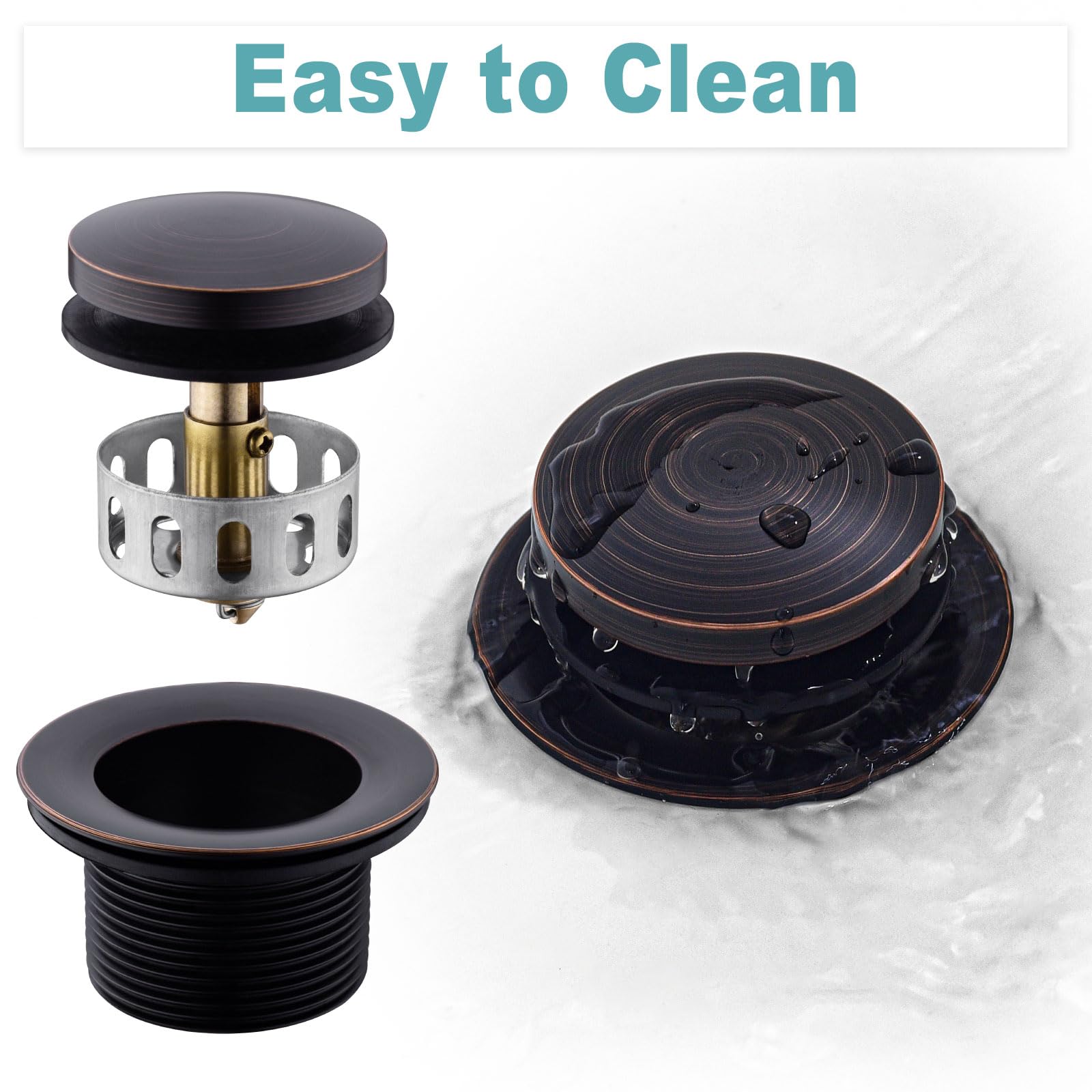 Snapklik.com : BESTILL Tip-Toe Bathtub Drain Kit And Overflow Plate