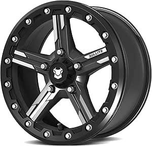 Amazon.com: Bullite Wheels BT-09 Shuriken UTV ATV Wheel Gunmetal Gray ...