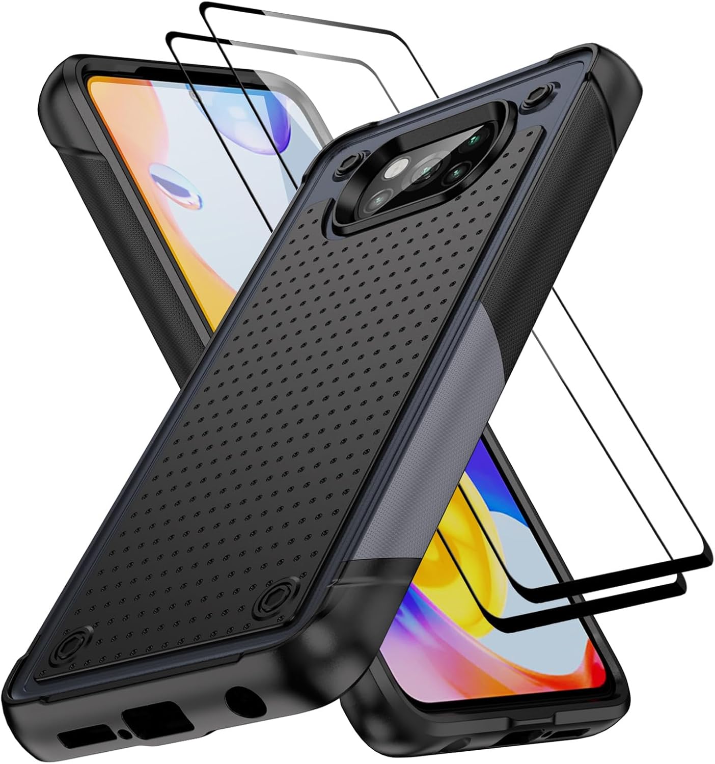 Amazon.com: Jeylly for Xiaomi Poco X3 Pro/X3 NFC Case with 2pcs ...