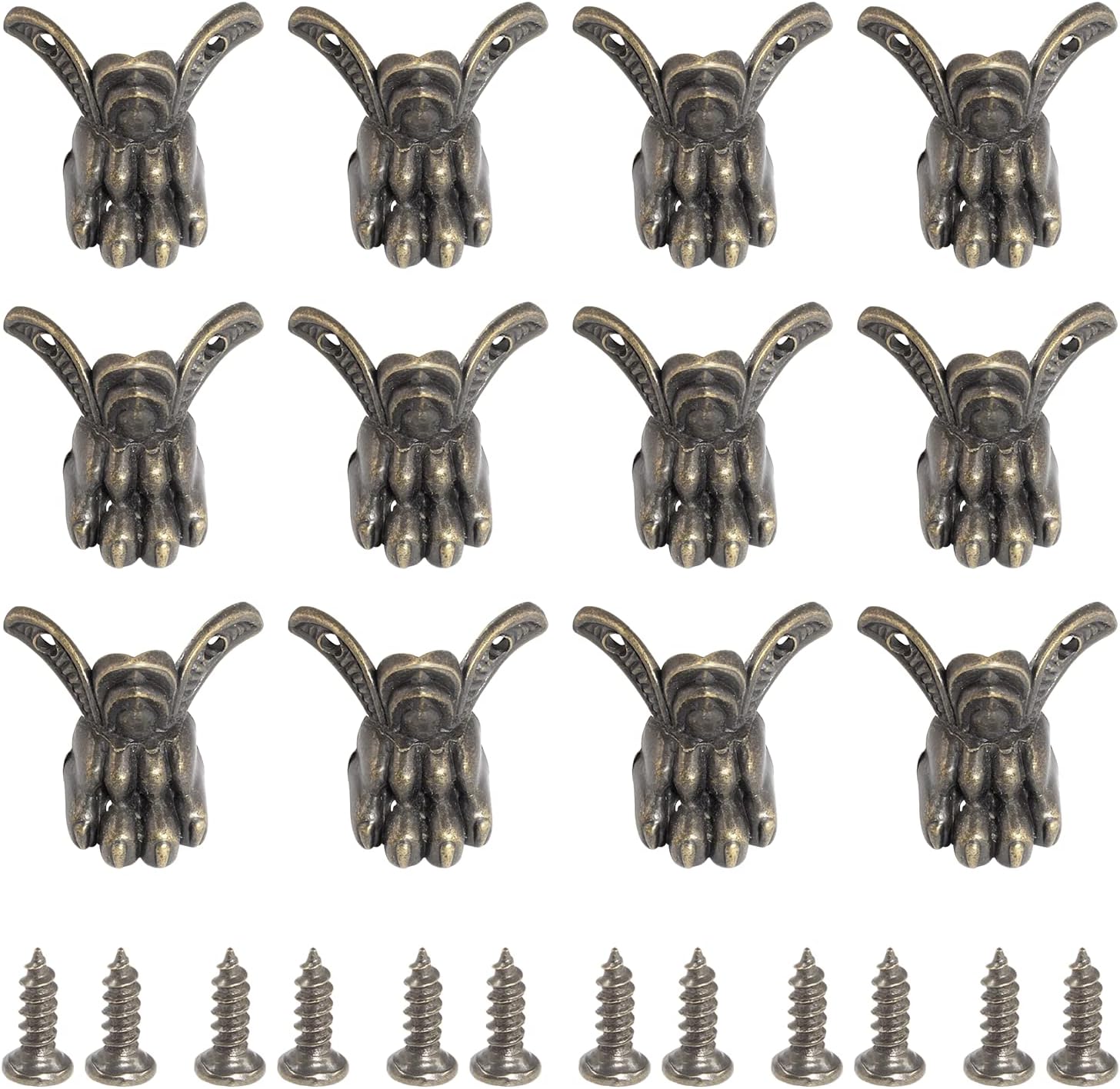 Amazon.com: Litoexpe 12 Pieces Antique Brass Wood Box Feet, Jewelry ...