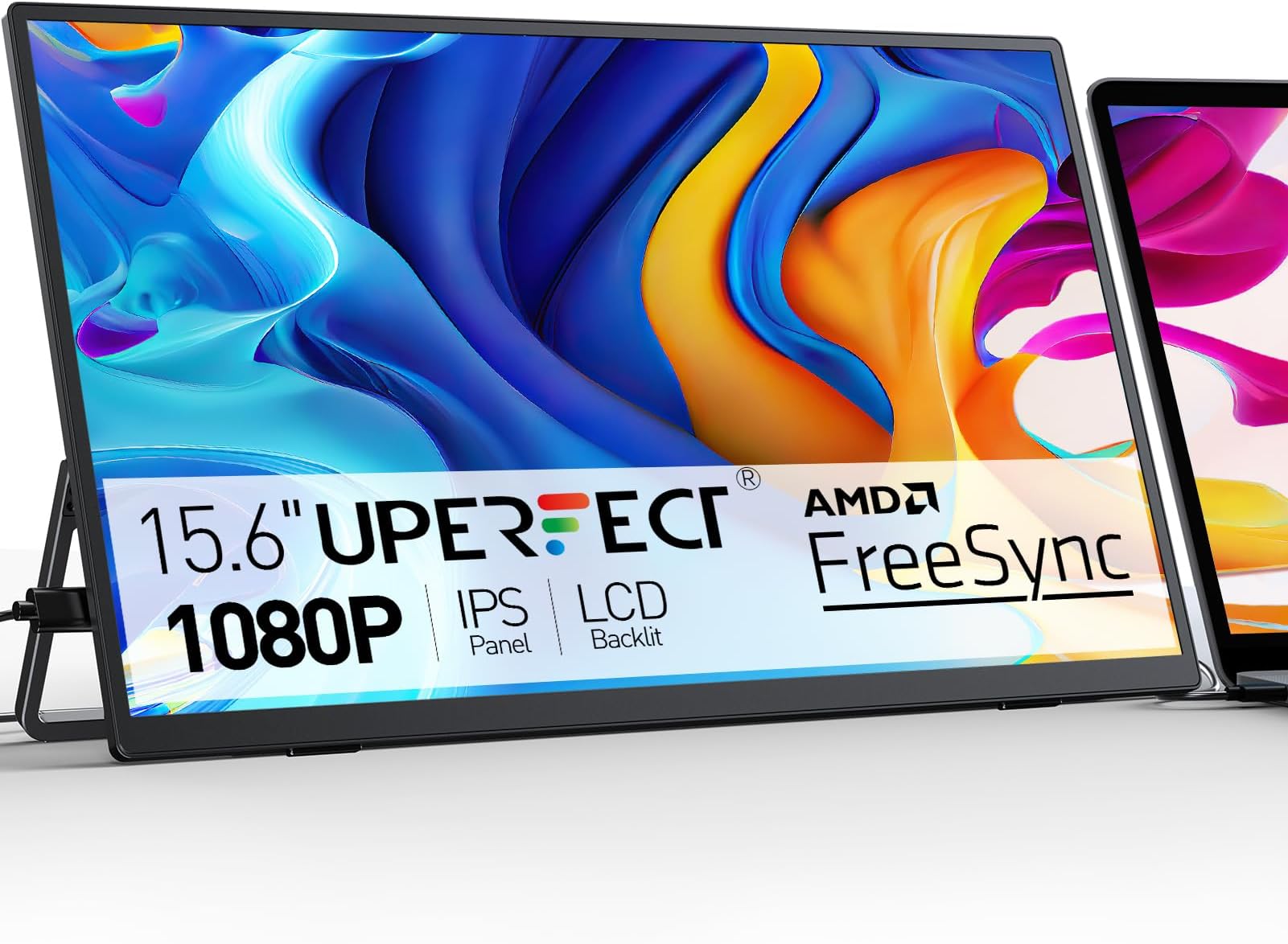 Amazon.com: UPERFECT Portable Monitor 15.6-inch 60HZ 100% sRGB 1080P w ...