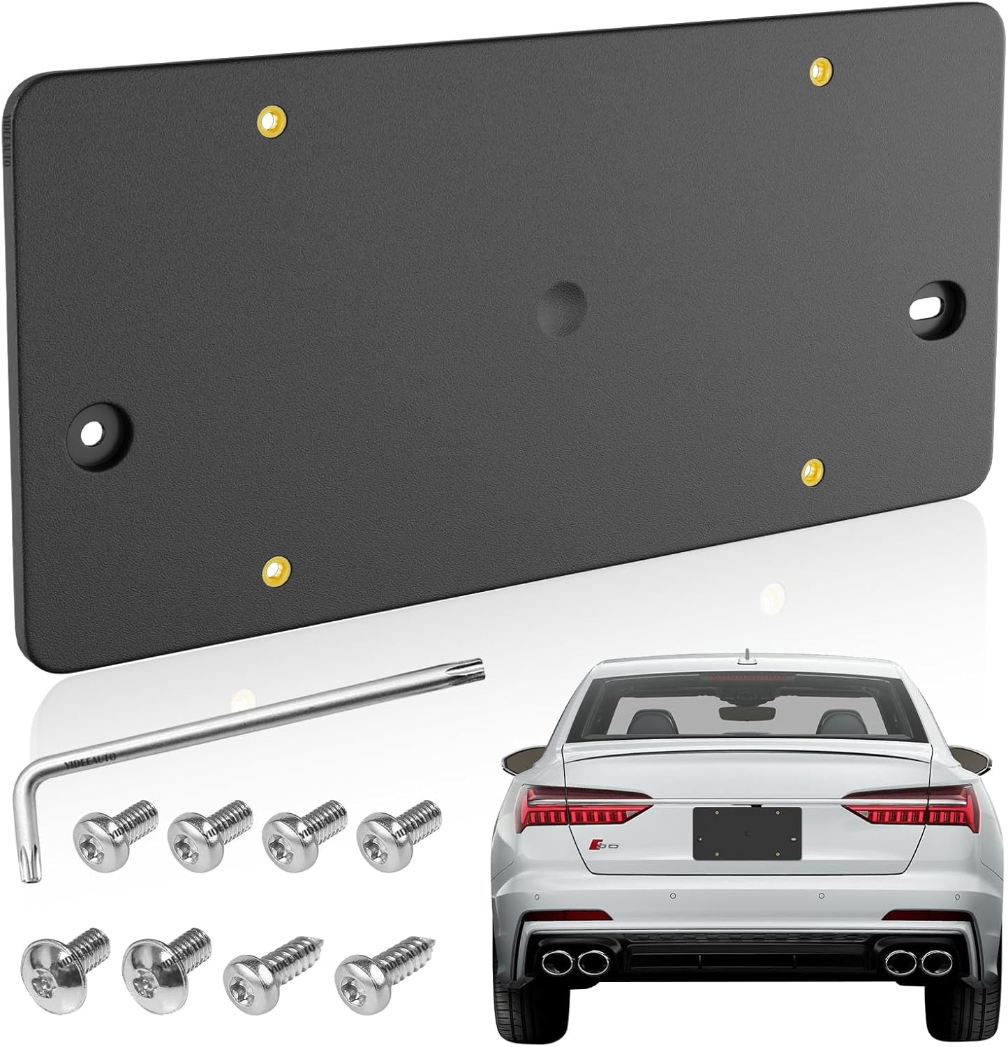 Amazon.com: YIDEEAUTO Rear License Plate Bracket Holder for Audi A3 A4 ...