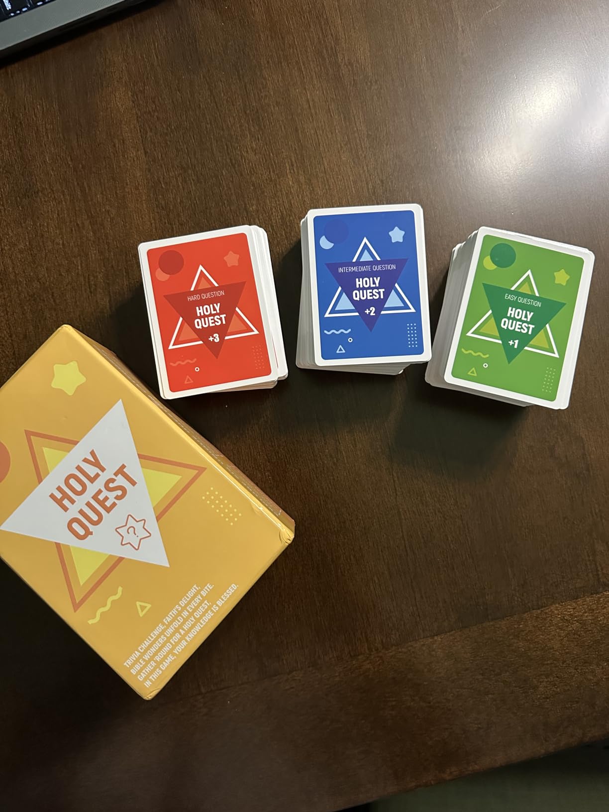 Amazon.com: HOLY QUEST, A Fun and Meaningful Bible Trivia Game, Perfect ...