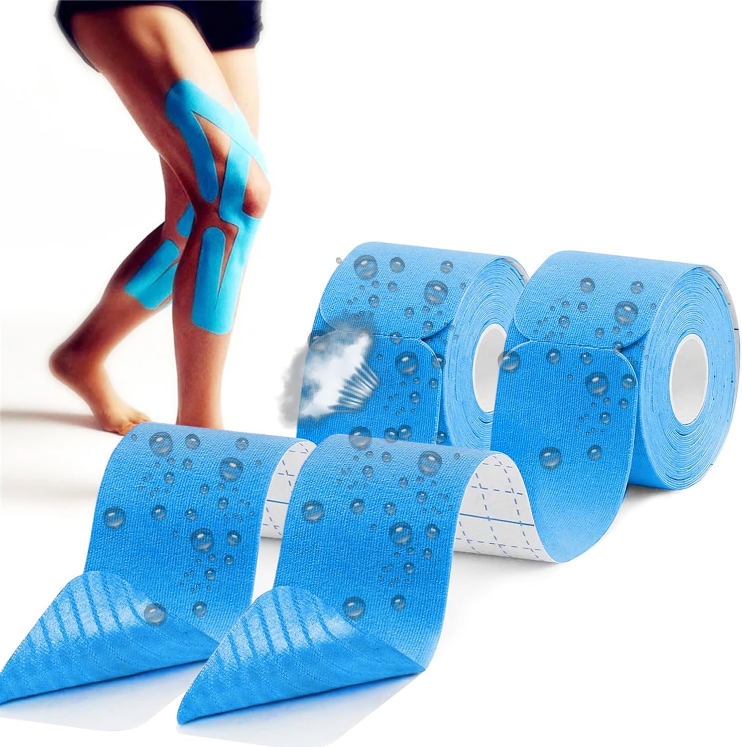 Amazon.com: Kinesiology Tape precut (2 Rolls,40 Strips,2" X 10" Strips ...