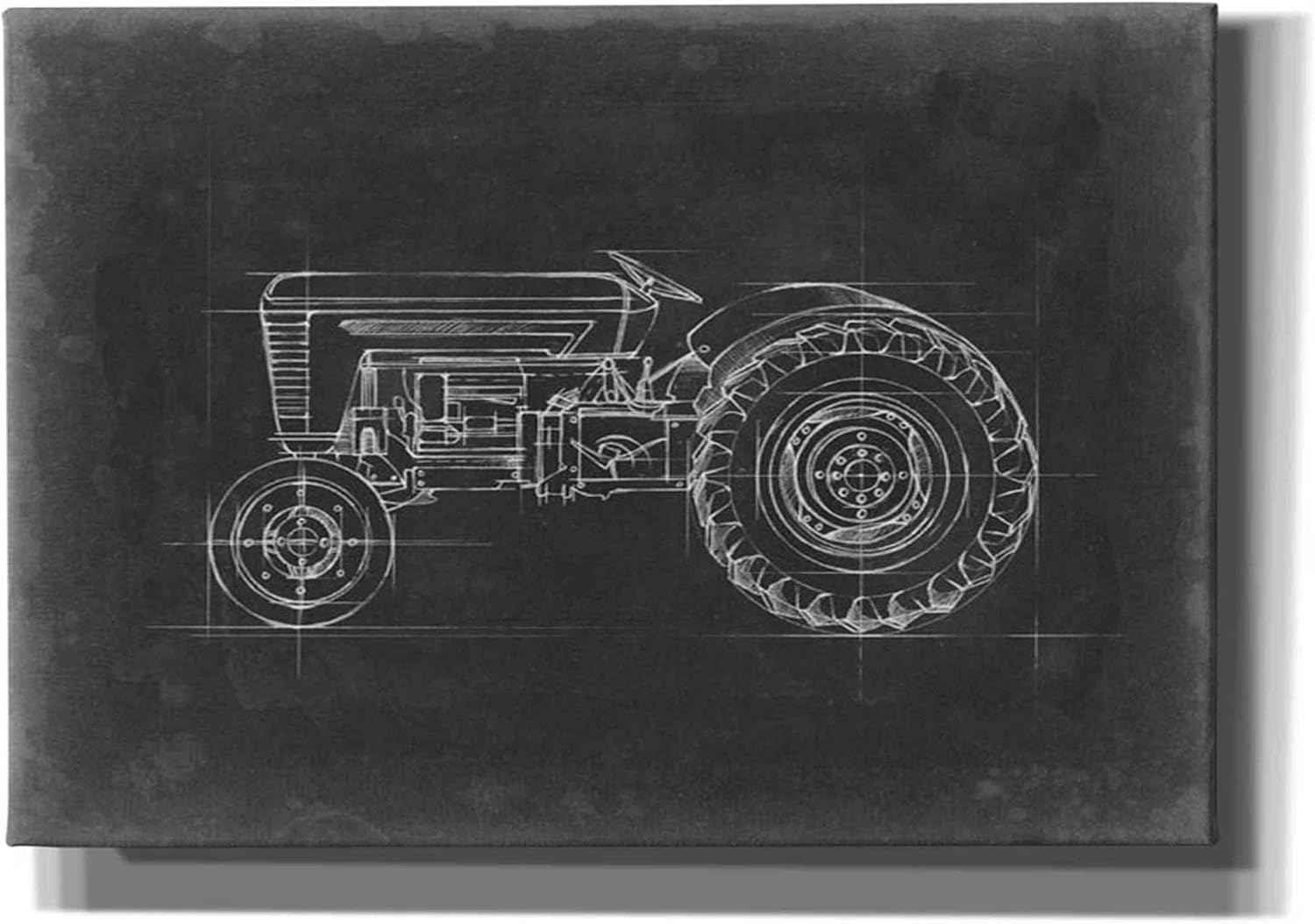 Amazon.com: Epic Graffiti 'Tractor Blueprint I' by Ethan Harper Canvas ...