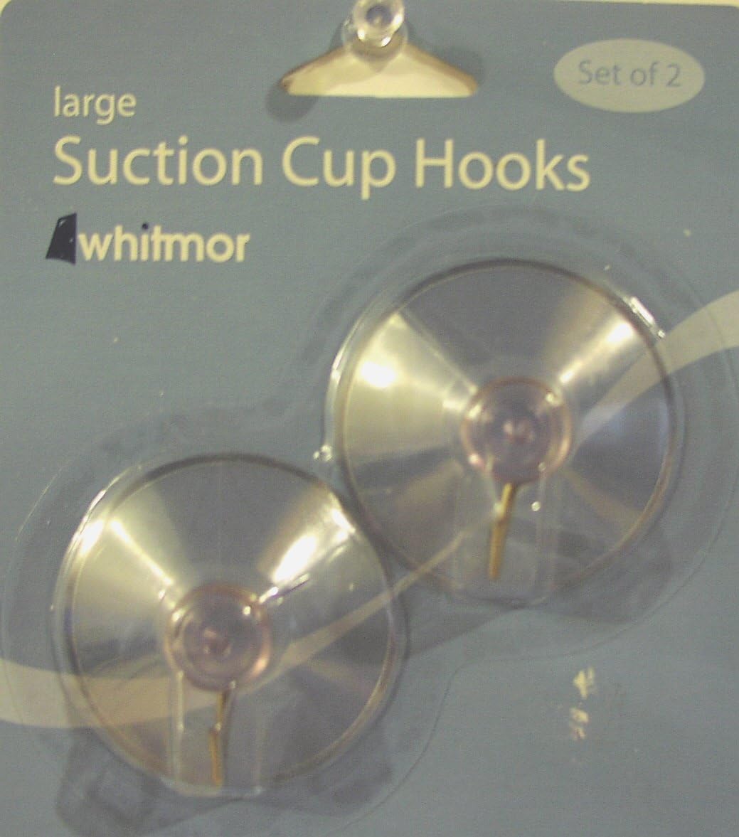 Amazon.com: Large Suction Cup Hooks by Whitmor, 2 pk.: Utility Hooks ...