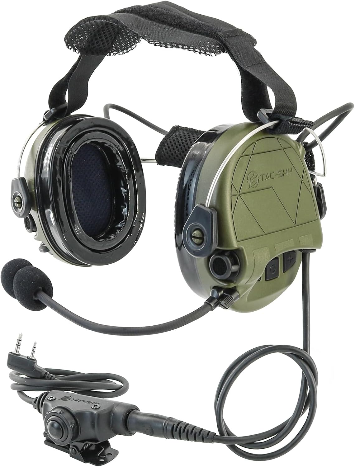 Amazon.com: TSVISIONCORE TAC302 Tactical Communication Headset Behind ...