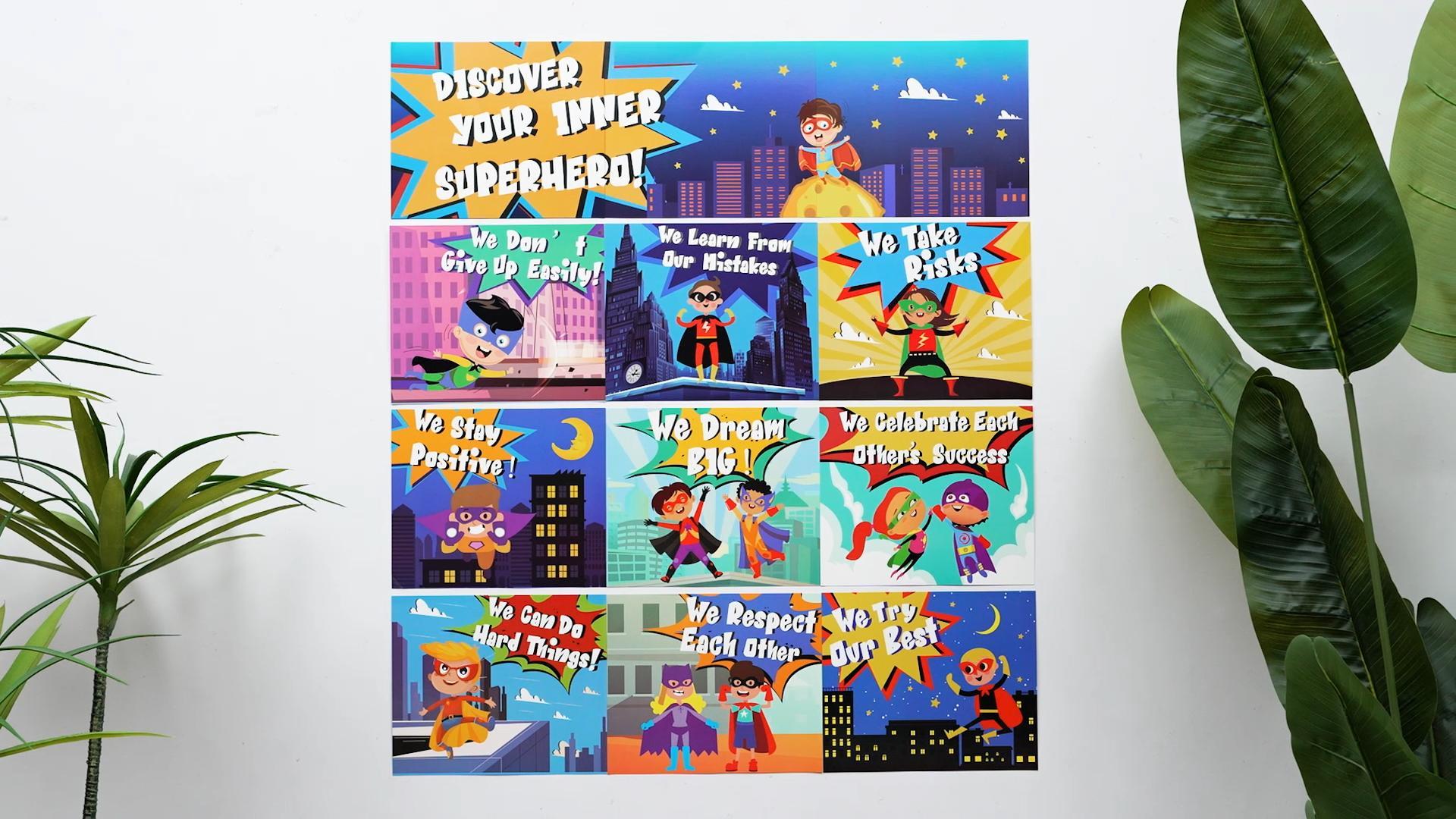 Superhero Poster Ideas For School