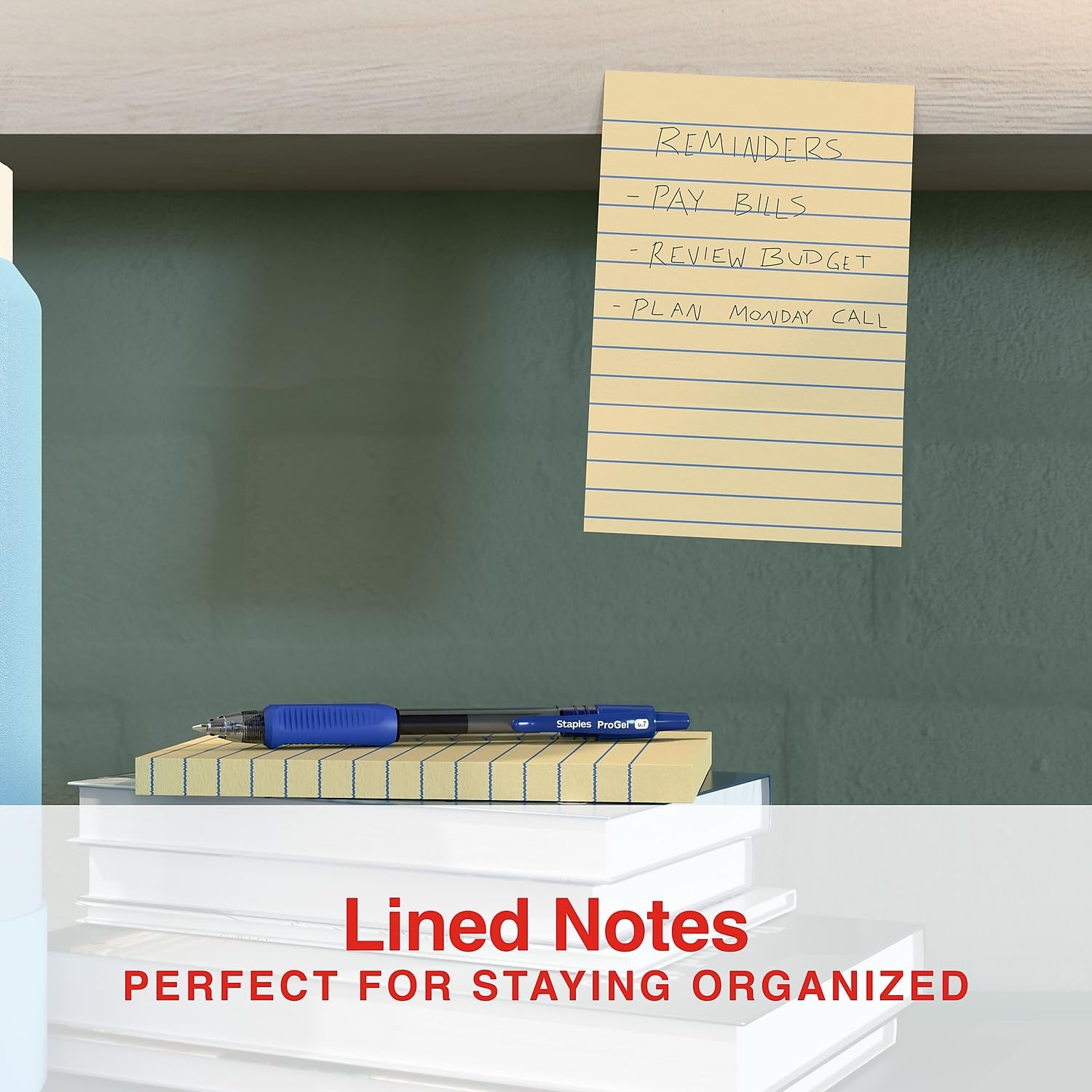 Sticky Notes 4x6 Staples Recycled Stickies Notes - 4x6 Inch Line-Ruled ...