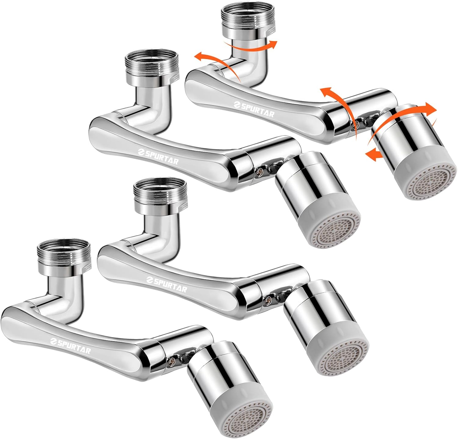 Faucet Extender, Spurtar 4-Pack 1080 Degree + 360 Rotatable ...